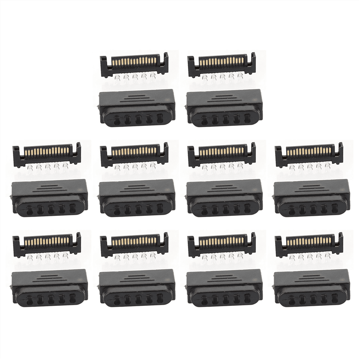 10Pair L29-Sata Plug 5 Holes SATA Male Socket Serial Port 15P Power ...