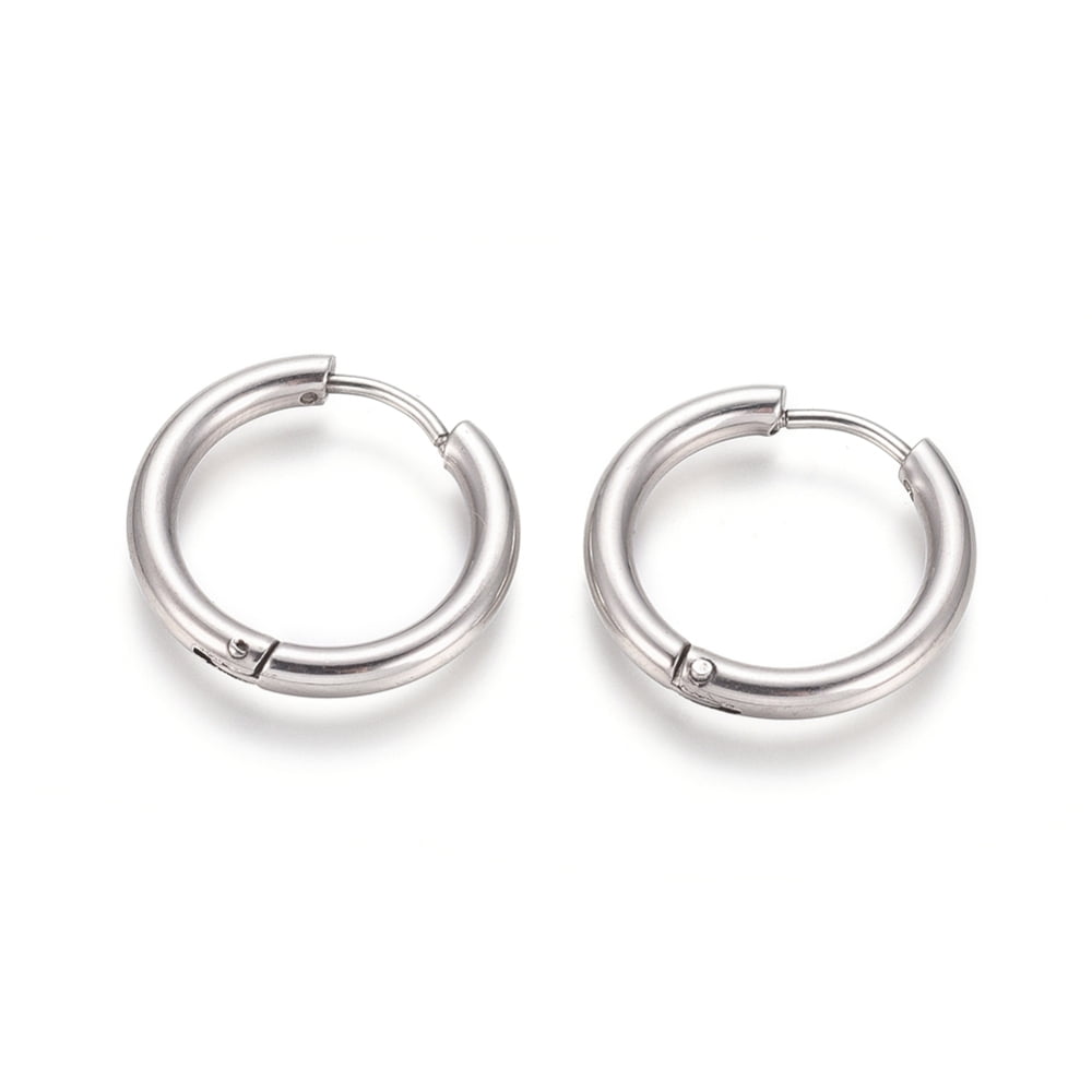 10Pair Tarnish Resistant 304 Stainless Steel Huggie Hoop Earrings ...