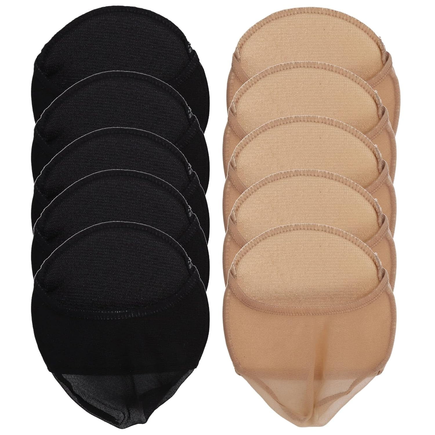 10Pairs Toe Topper Socks with Padding Breathable ,Toe Cover Liner Half ...