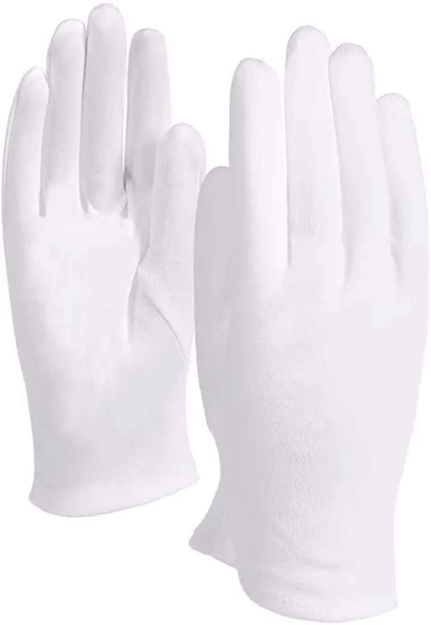 10Pairs White Cotton Gloves Large Size for Art handling Crafting Coin ...