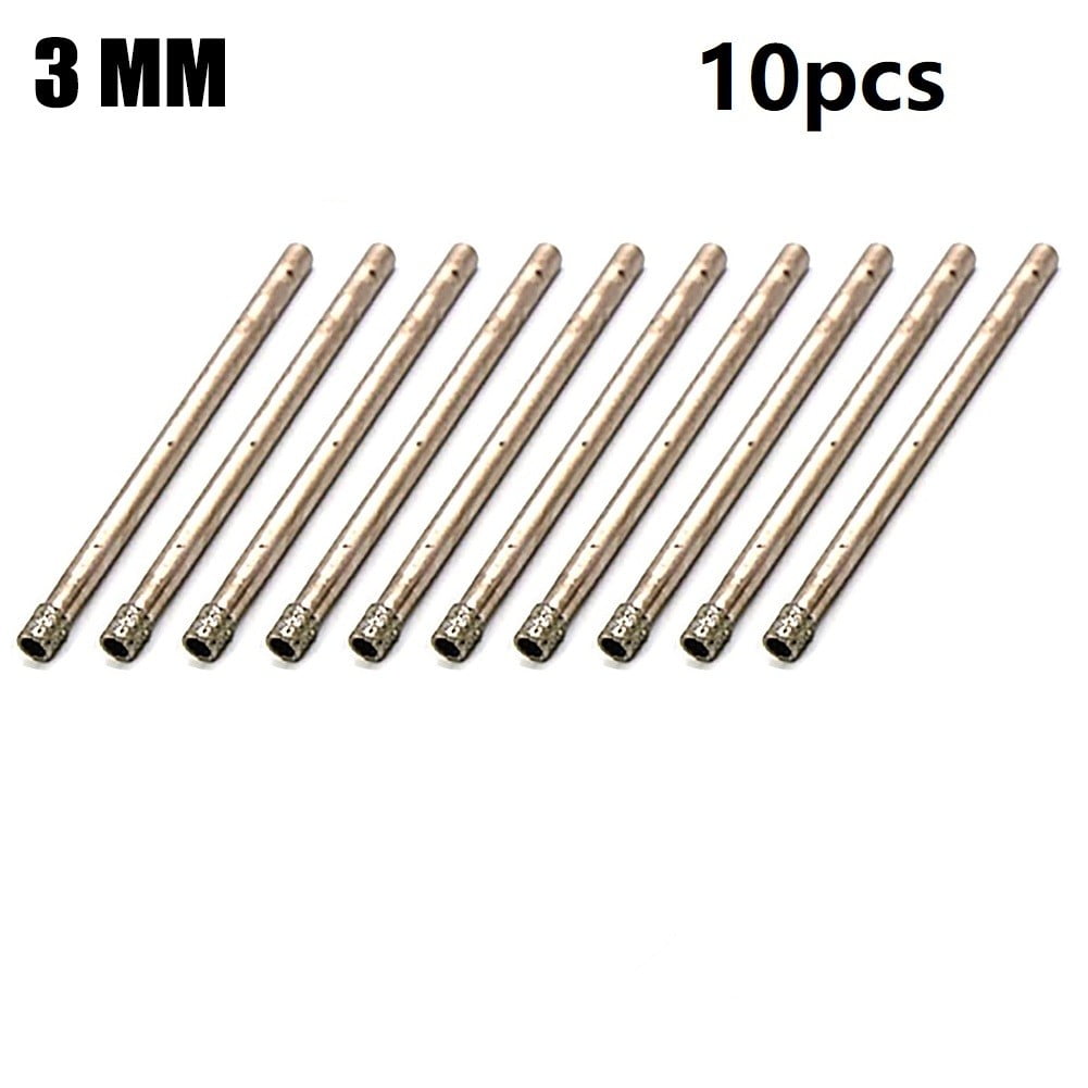 10Pc 0.8-4mm Rotary Diamond Burr Core Drill Bit Engraving 2.35mm For ...