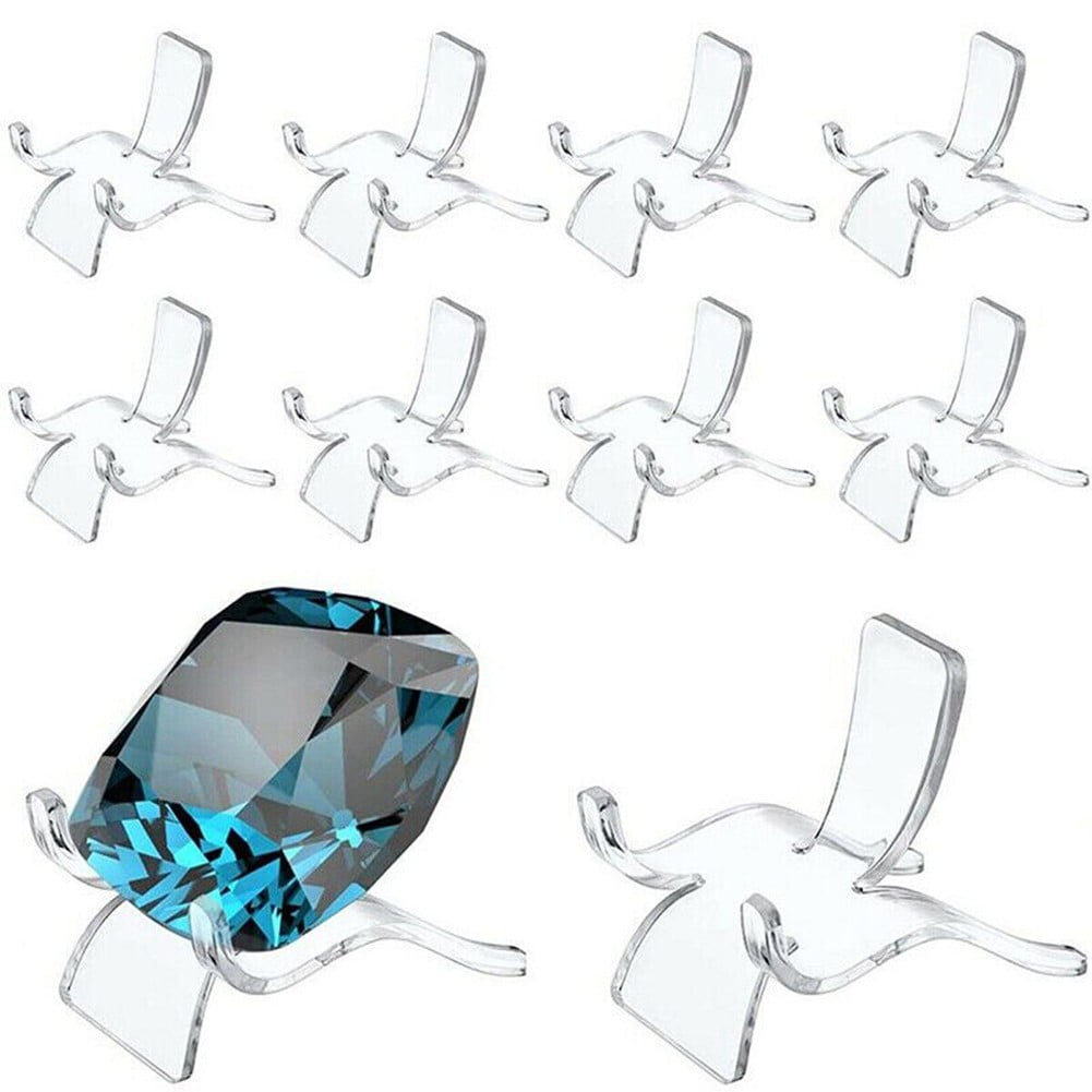 10Pc Acrylic Specimen Geodes Supporting Base Mineral Stand Display ...