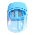 10Pc Dual Hole Pencil Sharpener with Plastic Cover, Manual Double Hole ...