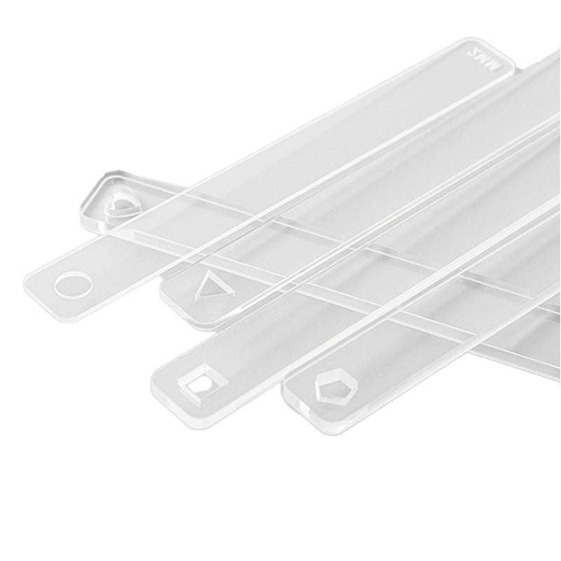 10Pc/Set Clay Ruler Acrylic Soft Pottery Polymer Clay Thickness Ruler ...