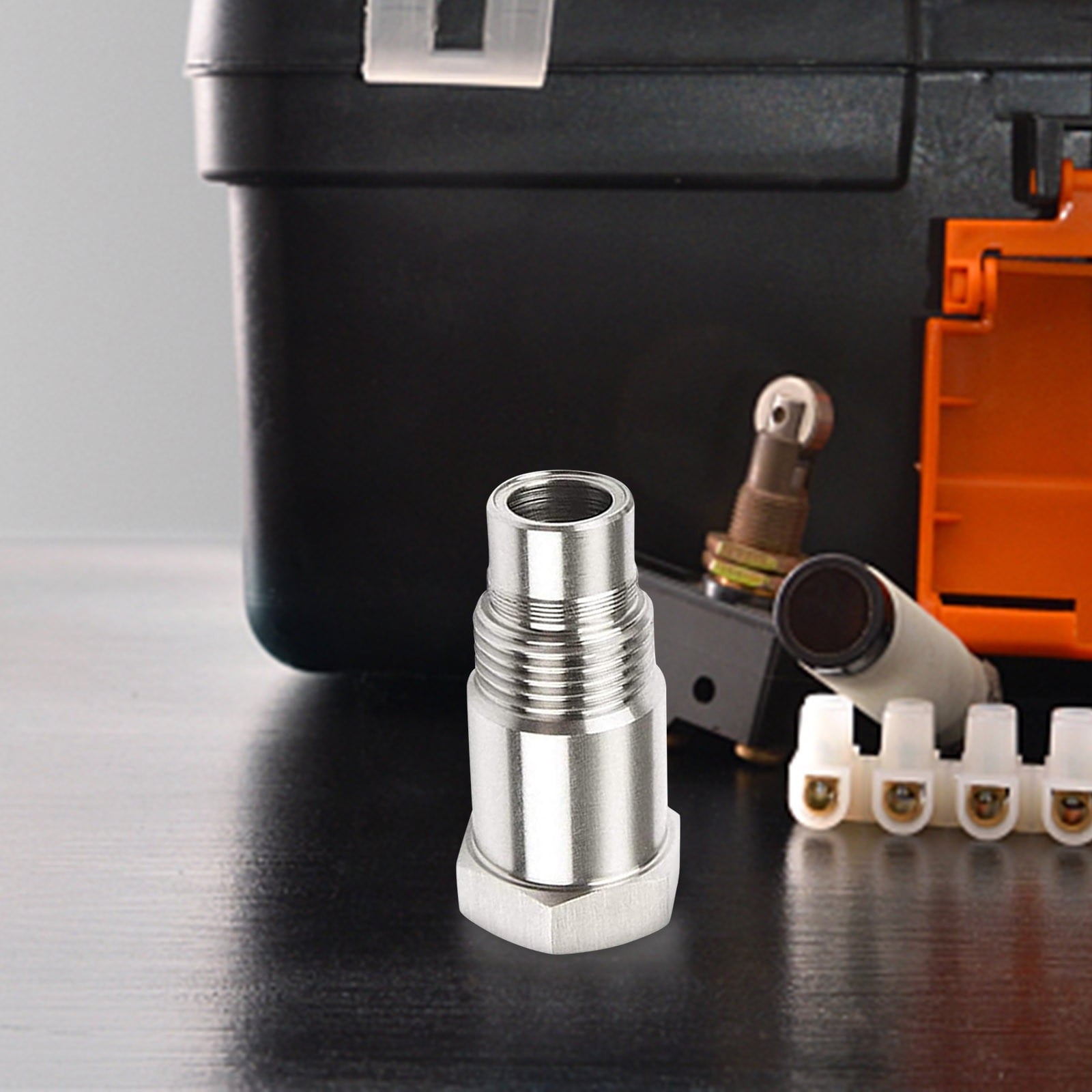 10Pc Stainless Steel Extension Pipe Fitting Length 1.8 Inch Thread Size ...