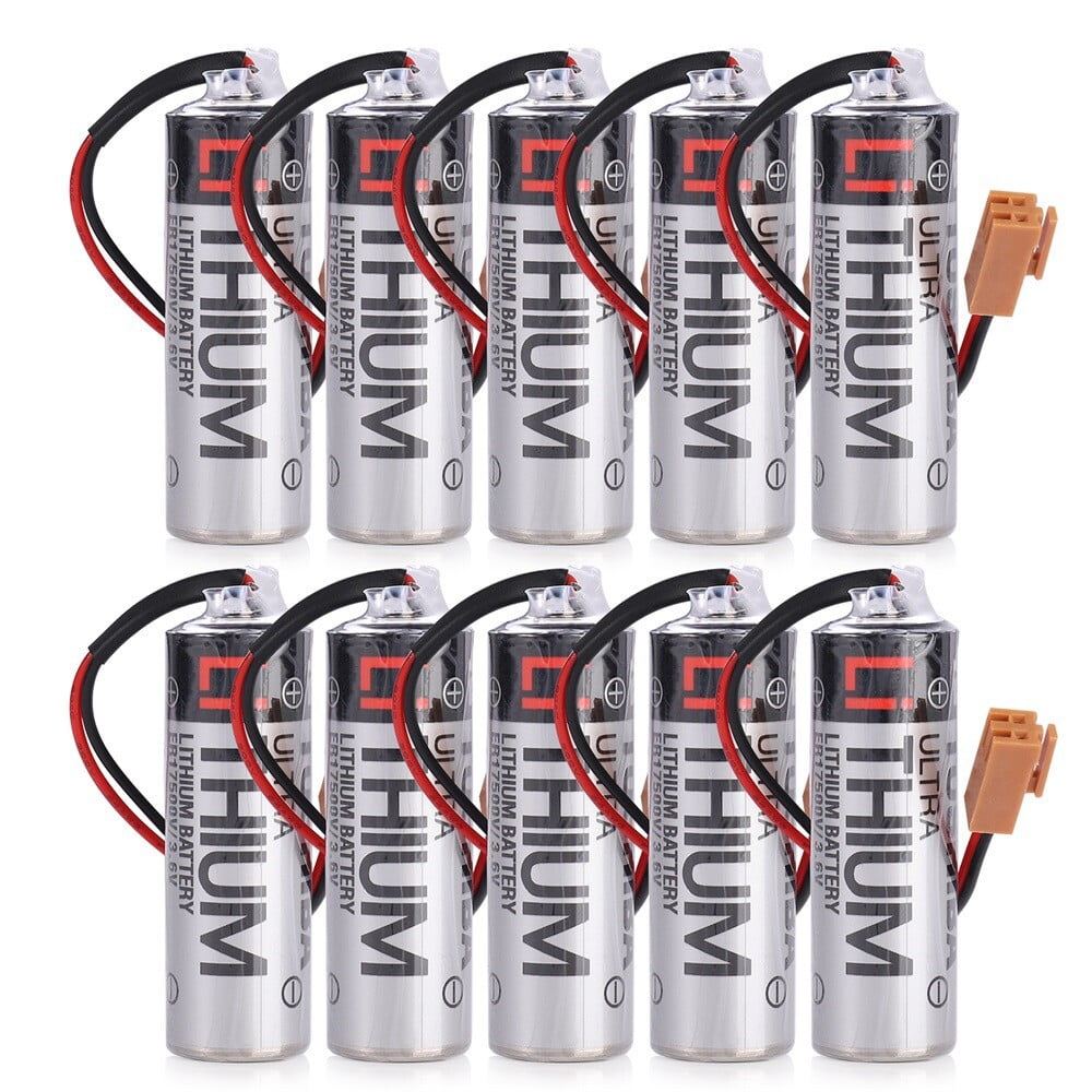 10Pc Toshiba ER17500V 3.6V PLC Battery, Digital Control Battery+ Brown ...