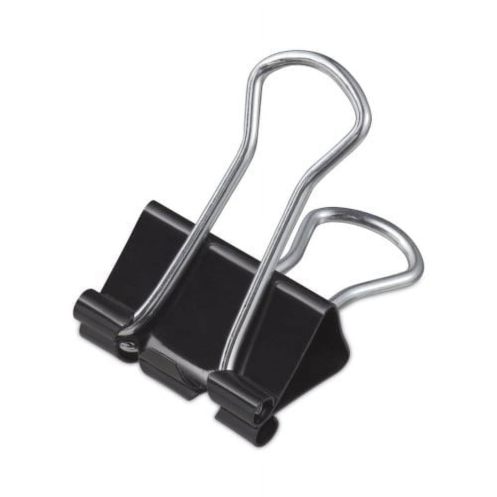 10Pc Universal Binder Clips, Small, Black/Silver, Dozen (10200 ...
