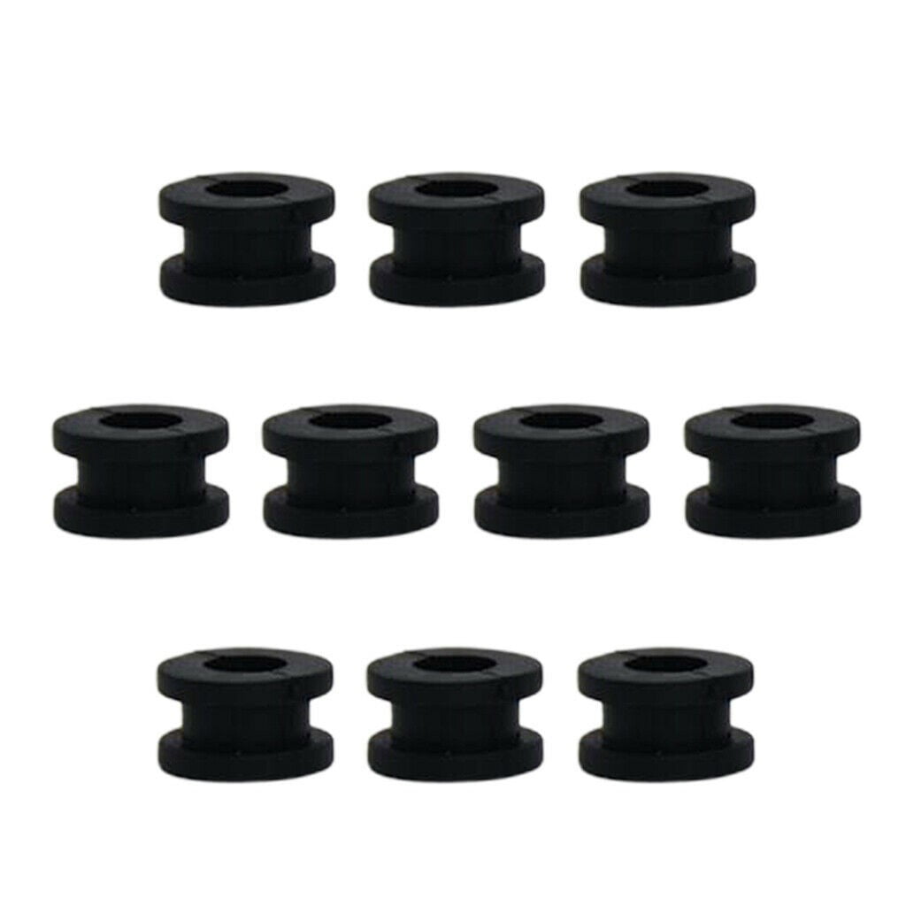 10Pc Universal Motorcycle Rubber Grommet Mount Set Side Cover Fender ...