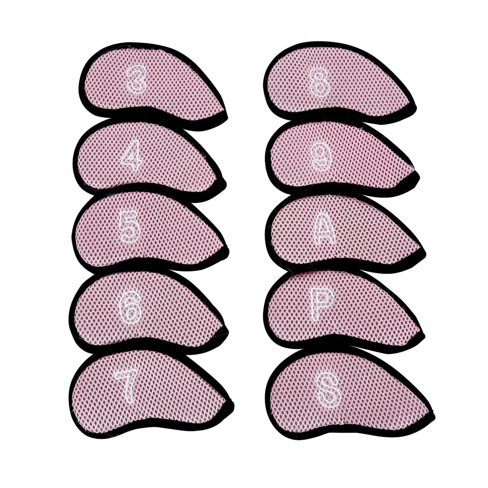 10Pc Waterproof Mesh Fabric Golf Putter Covers Golf Iron Head Covers ...