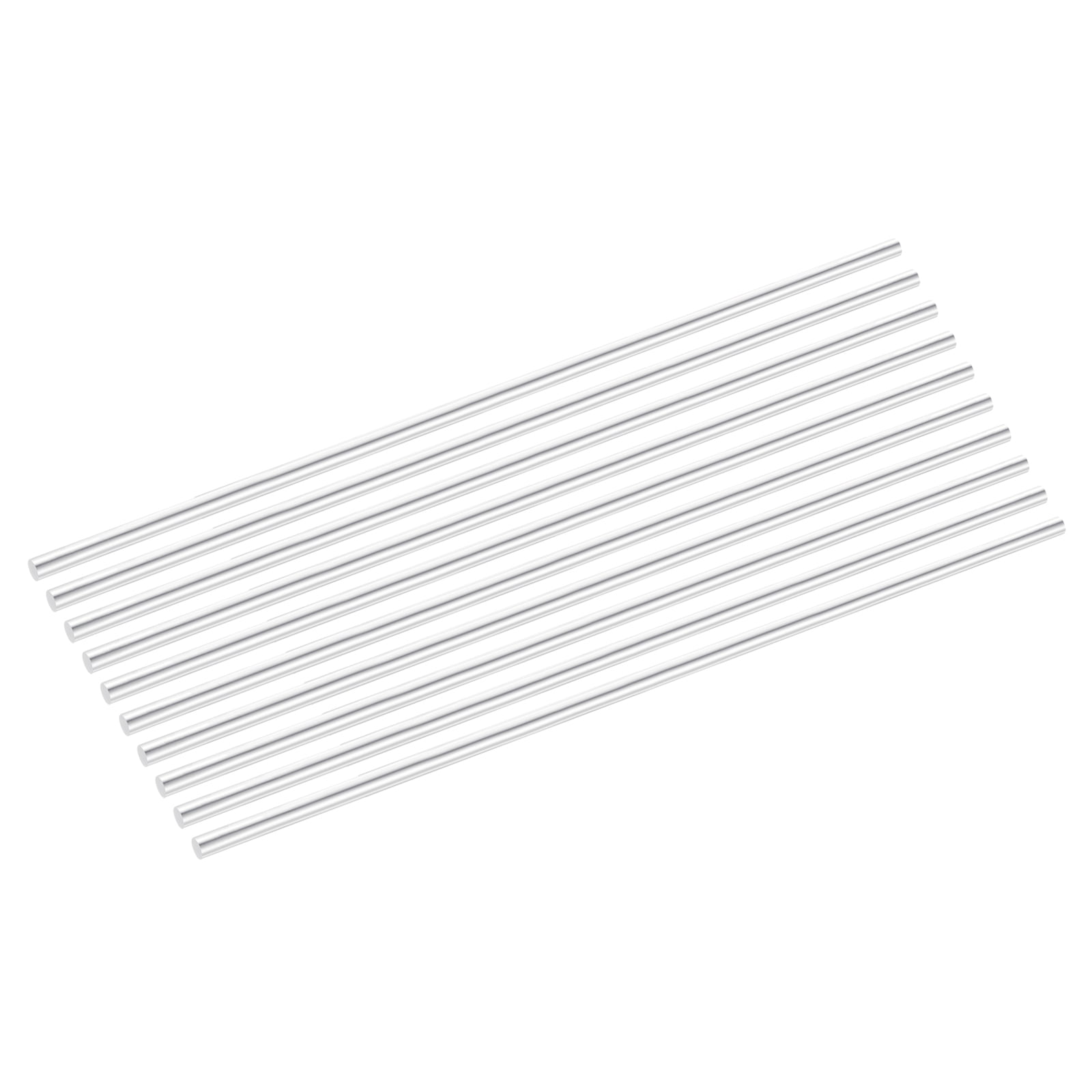 10Pcs 0.28"(7mm) Dia Round Aluminum Rods, 11.8"(300mm) Long 6061 ...