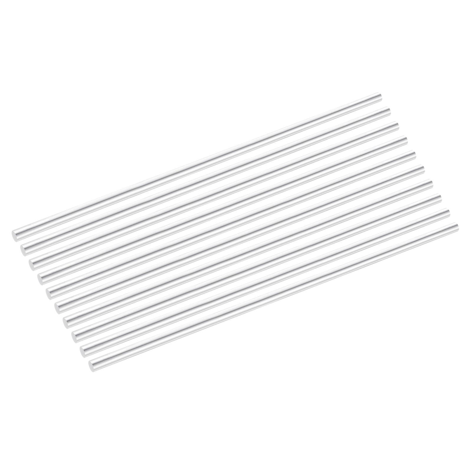 10Pcs 0.28"(7mm) Dia Round Aluminum Rods, 9.8"(250mm) Long 6061 ...
