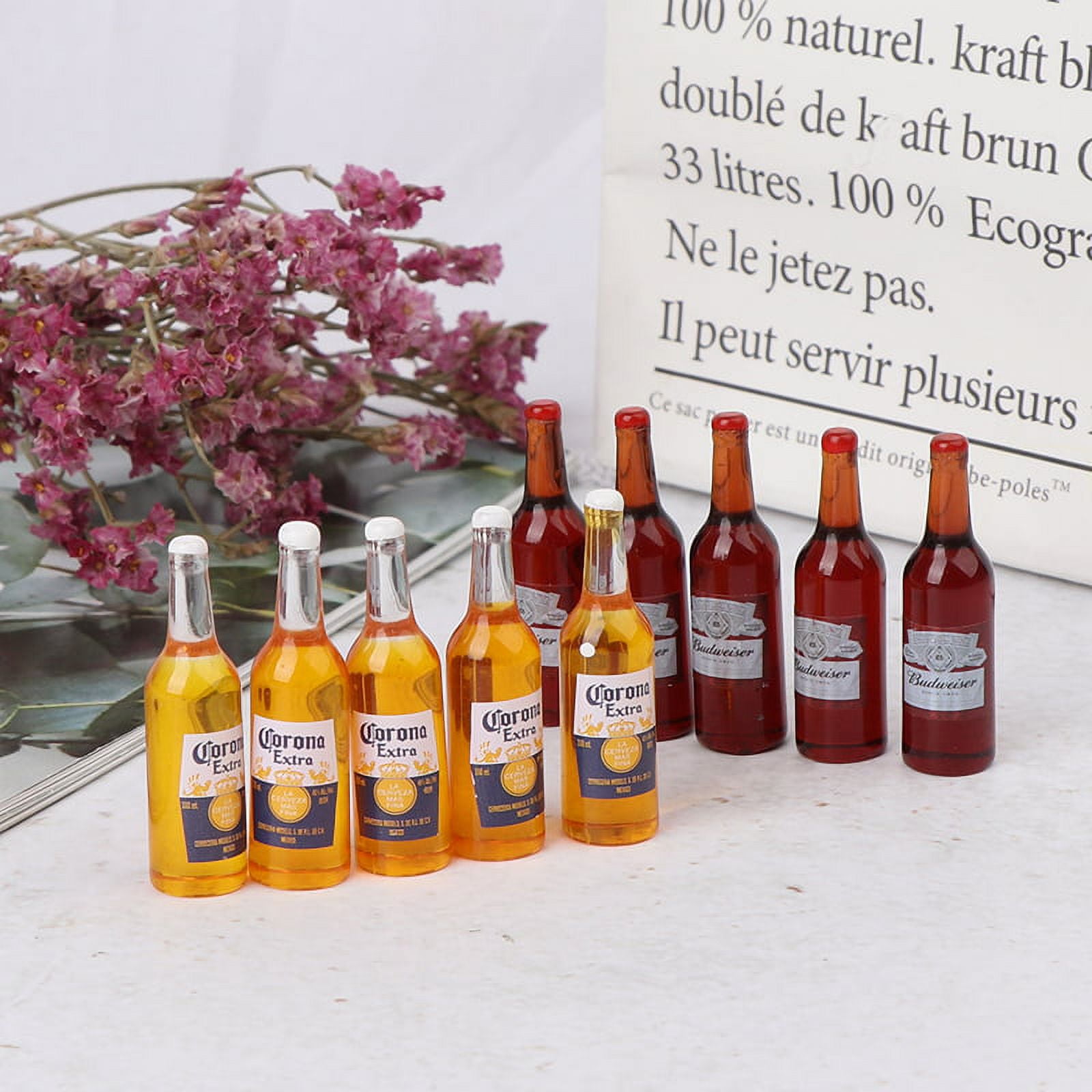 10Pcs 1/12 Dollhouse Mini Wine Bottles Pretend Play Toy Dolls Drink ...