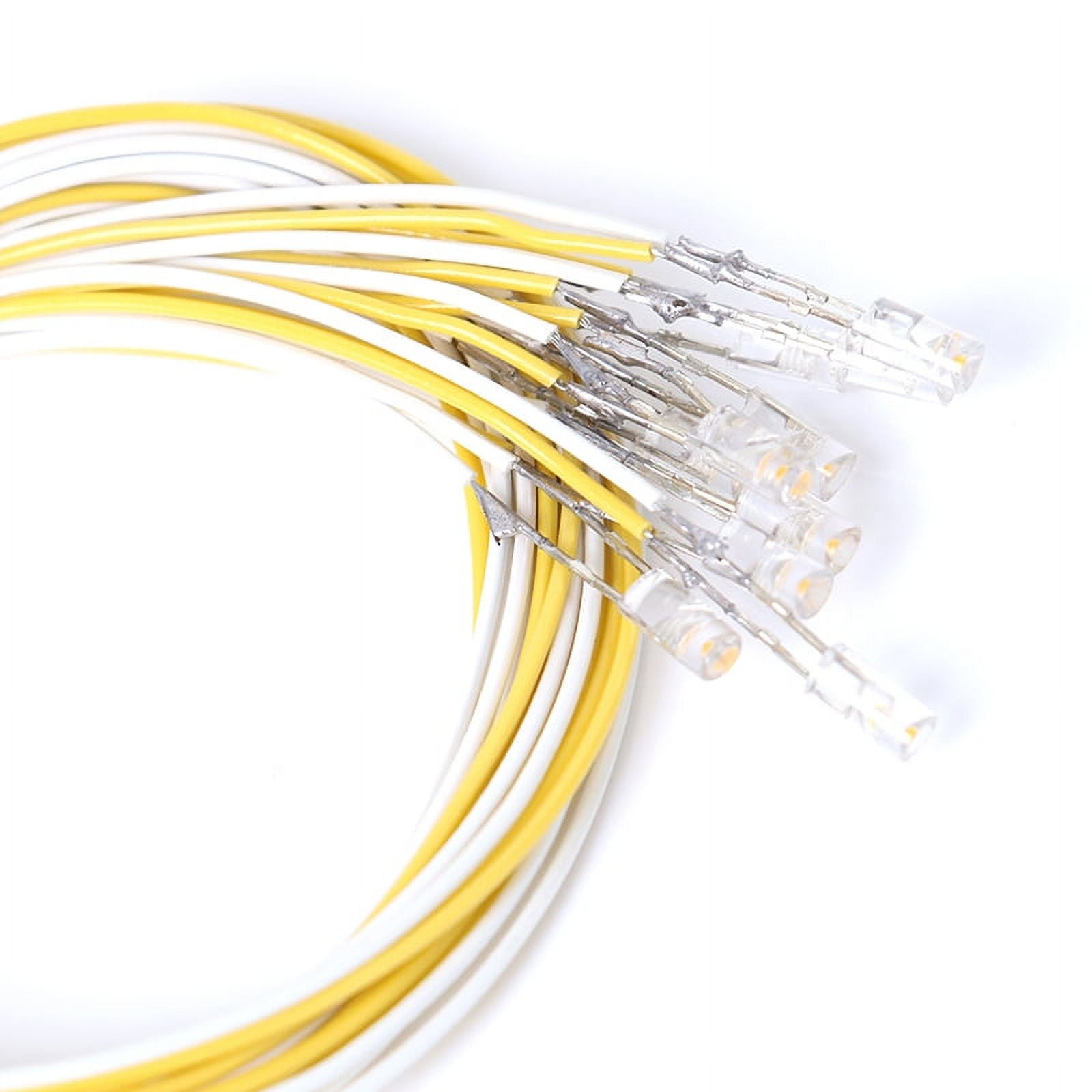 10Pcs 1:12 Dollhouse Miniature LED light with 20cm Line DIY Doll House ...