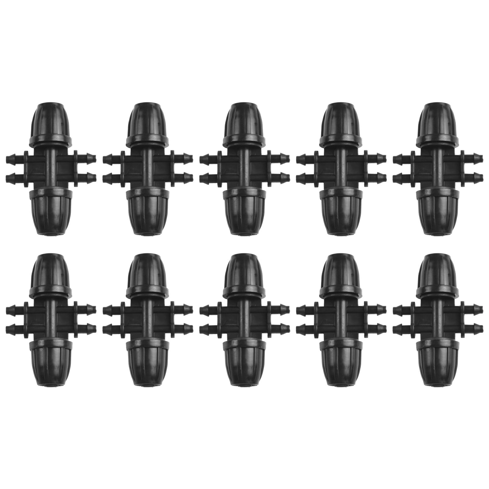 10Pcs 1/2 inch to 1/4 inch Irrigation Tube Barbed Tee Connectors Drip ...