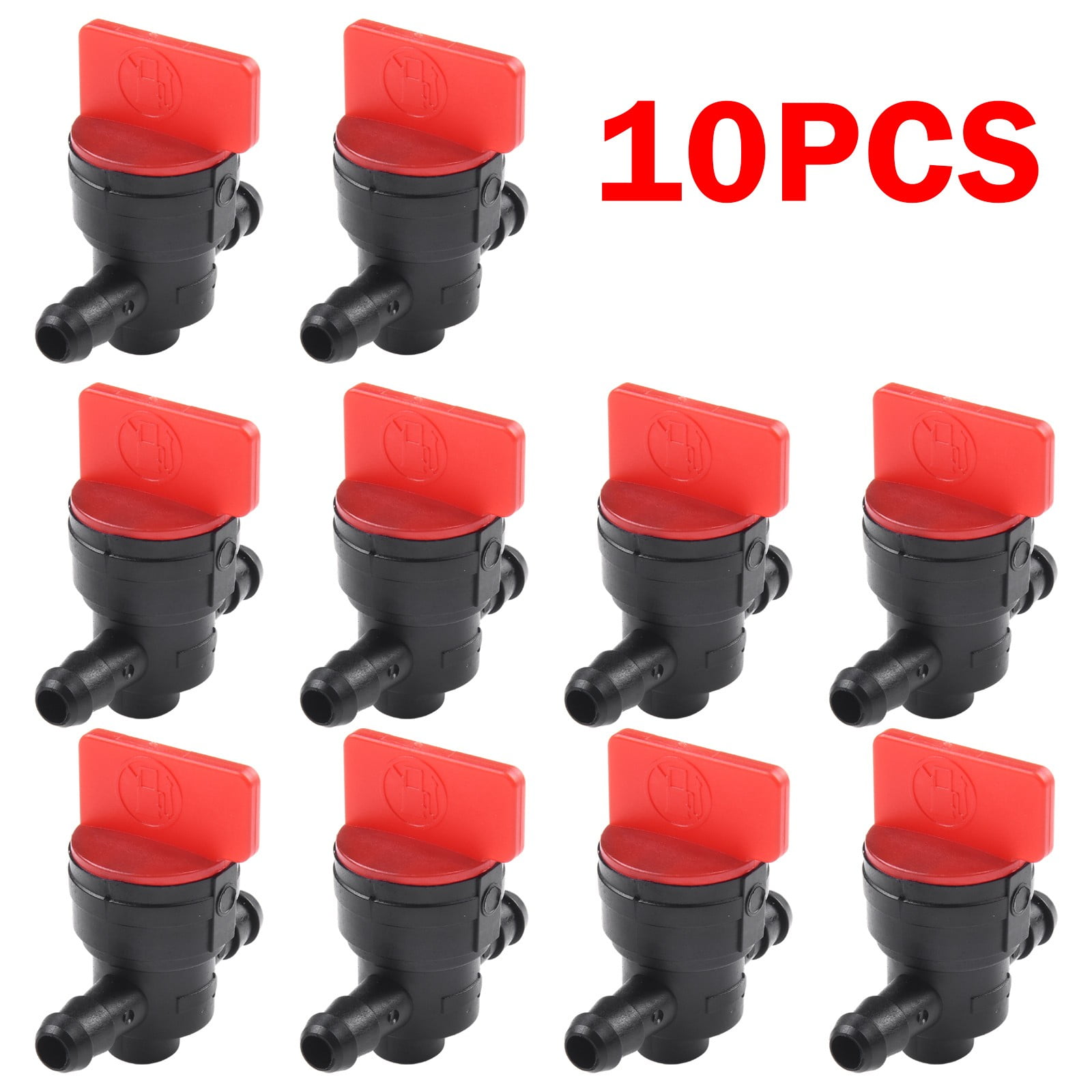 10pcs 1/4" In-Line Straight Fuel Gas Cut-Off/Shut-Off Valves For Small ...