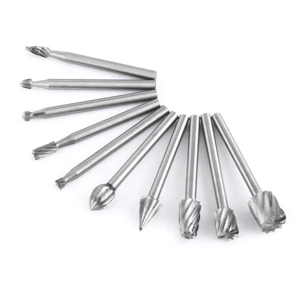 10Pcs 1/8" Drill Bit Rotary Cutters For Woodworking Carpentry - Walmart.com