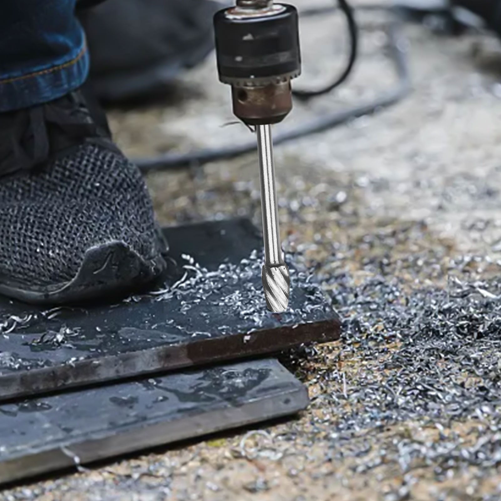 10Pcs 1/8 Hss Router Drill Bits Set Rotary Burrs Tool Wood Metal ...