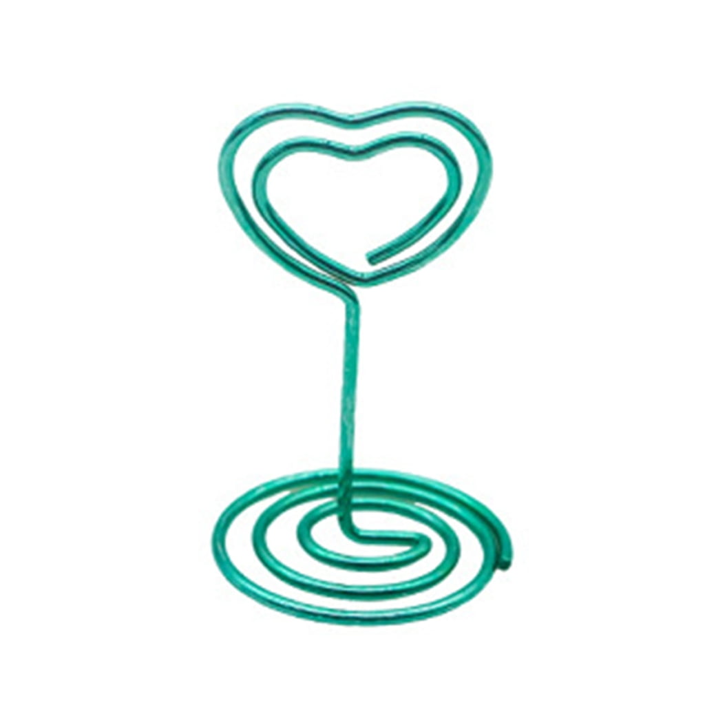 10Pcs 1.9Inch Table Number Holders Iron Wire Place Card Holders Name ...