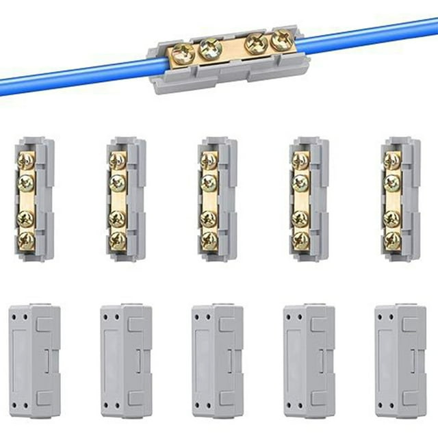 10Pcs 10 Awg Connector Kit, 60A/80A Quick Wiring Connection Terminal ...