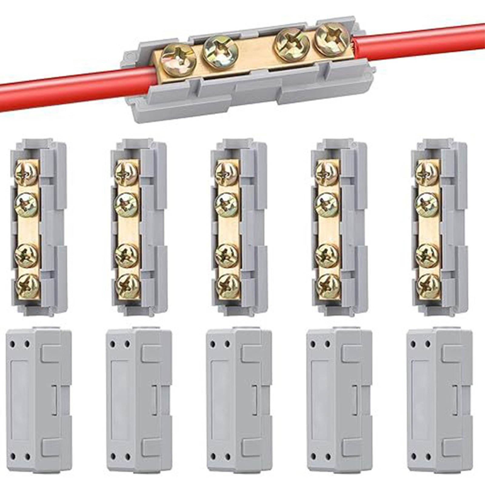 10Pcs 10 Awg Connector Kit, 60A/80A Quick Wiring Connection Terminal ...