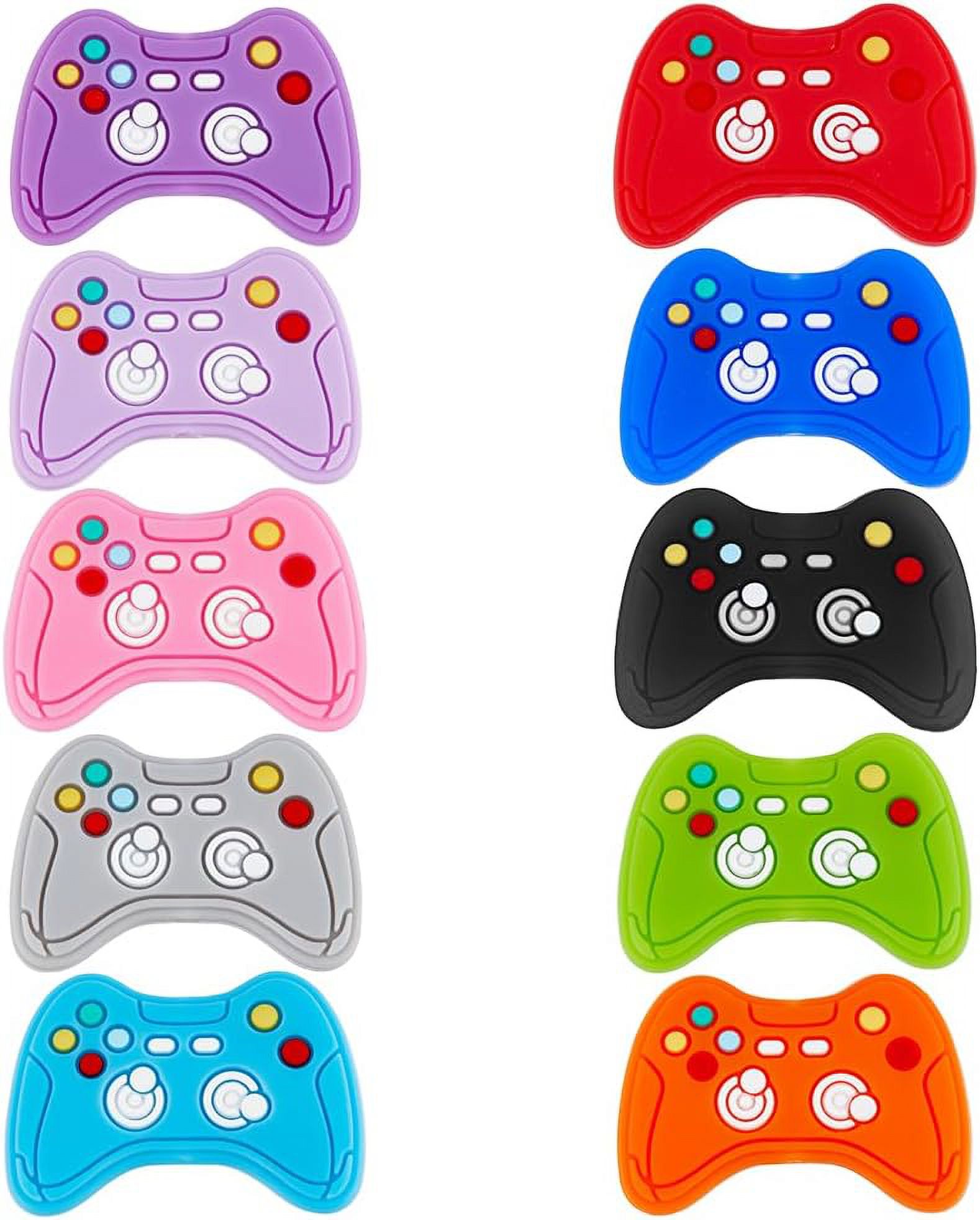 10Pcs 10 Colors Food Grade Eco-Friendly Silicone Beads Chewing Beads ...