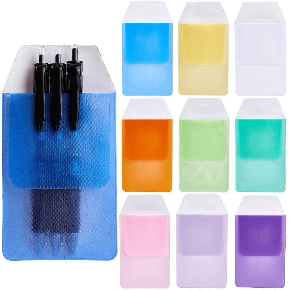 10Pcs 10 Colors Rectangle PVC Pen Bag for Doctor Nurse Mixed Color ...