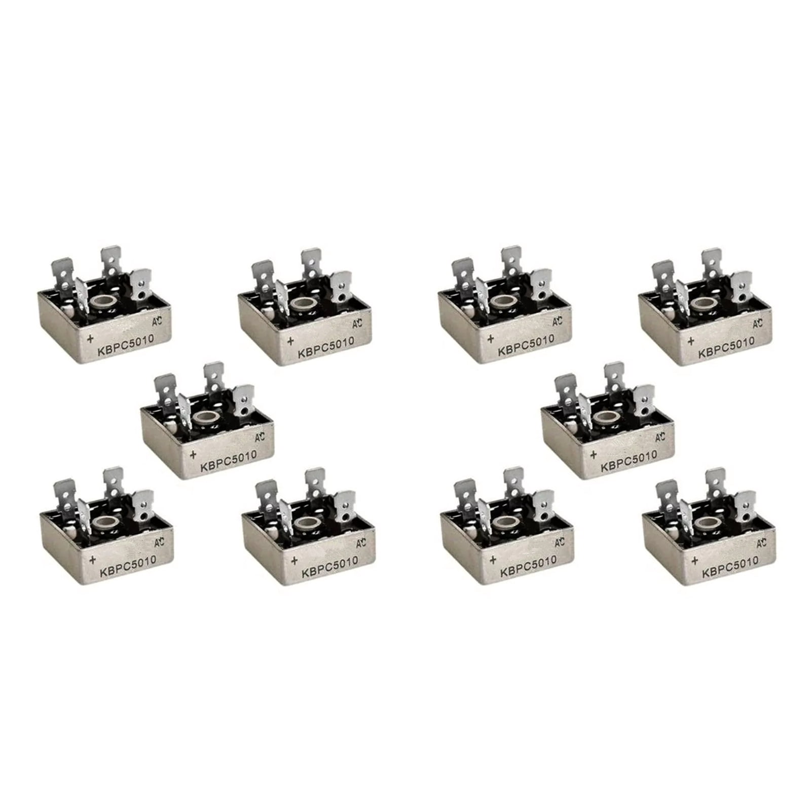 10Pcs 1000V 50A Metal Case Single Phase Diode Bridge Rectifier ...