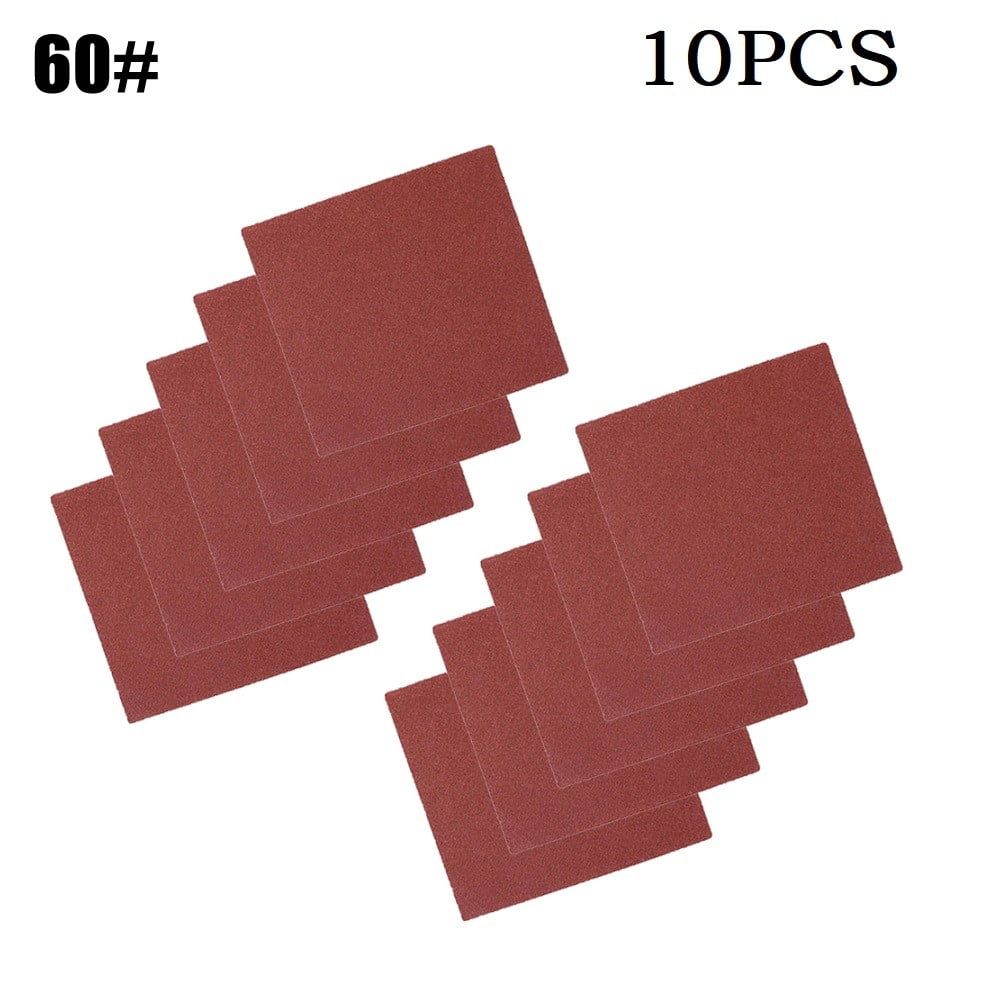 10Pcs 110x100mm Abrasive Sanding Paper Flocking Sand Paper 60-1000Grit ...