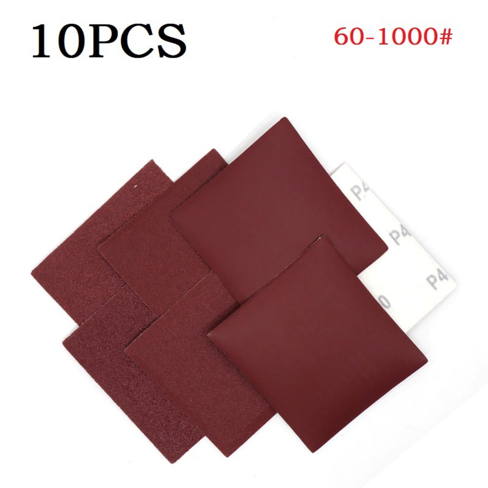 10Pcs 110x100mm Sandpaper Flocking Sanding Pad Abrasive Sanding Paper ...