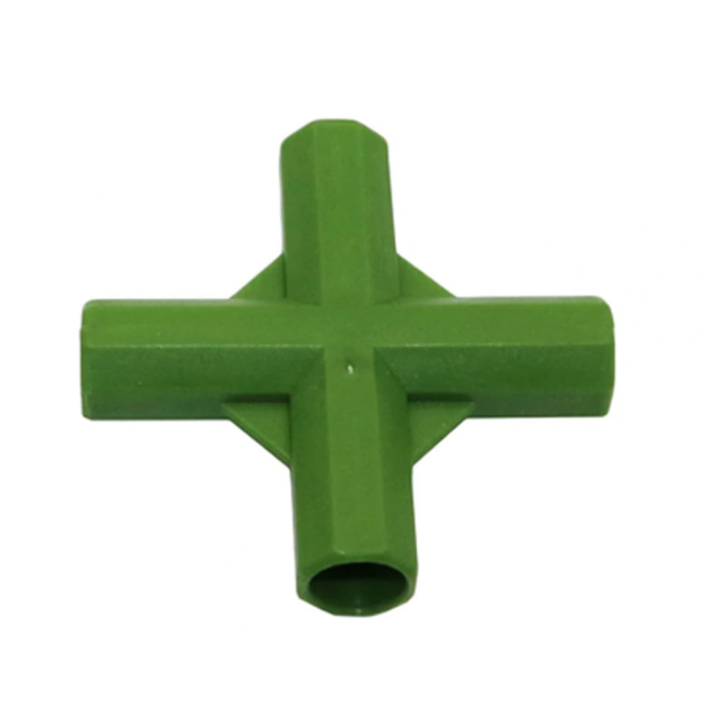 10Pcs 11mm Inner Diameter Gardening Plant Stakes Plastic Edging Corner ...