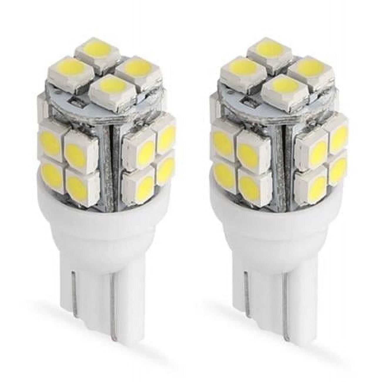 10Pcs 12V T10 LED Light Bulb Wedge Base Interior Dome Map LED Lights ...