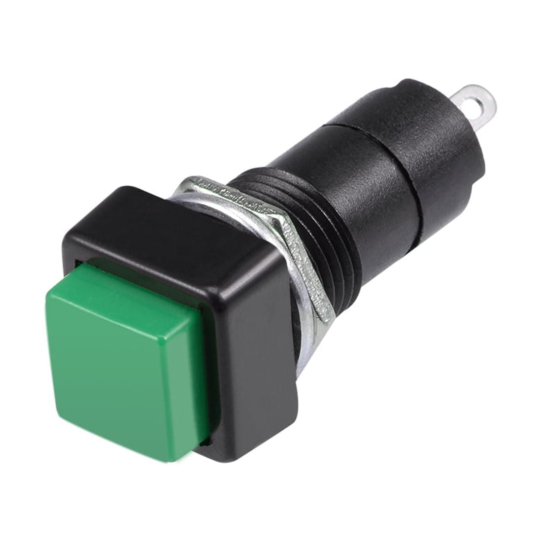 10Pcs,12mm Square Push Button Switch Green Self-Locking Latching SPST 1 ... 10Pcs,12mm Square Push Button Switch Green Self-Locking Latching SPST 1 ...