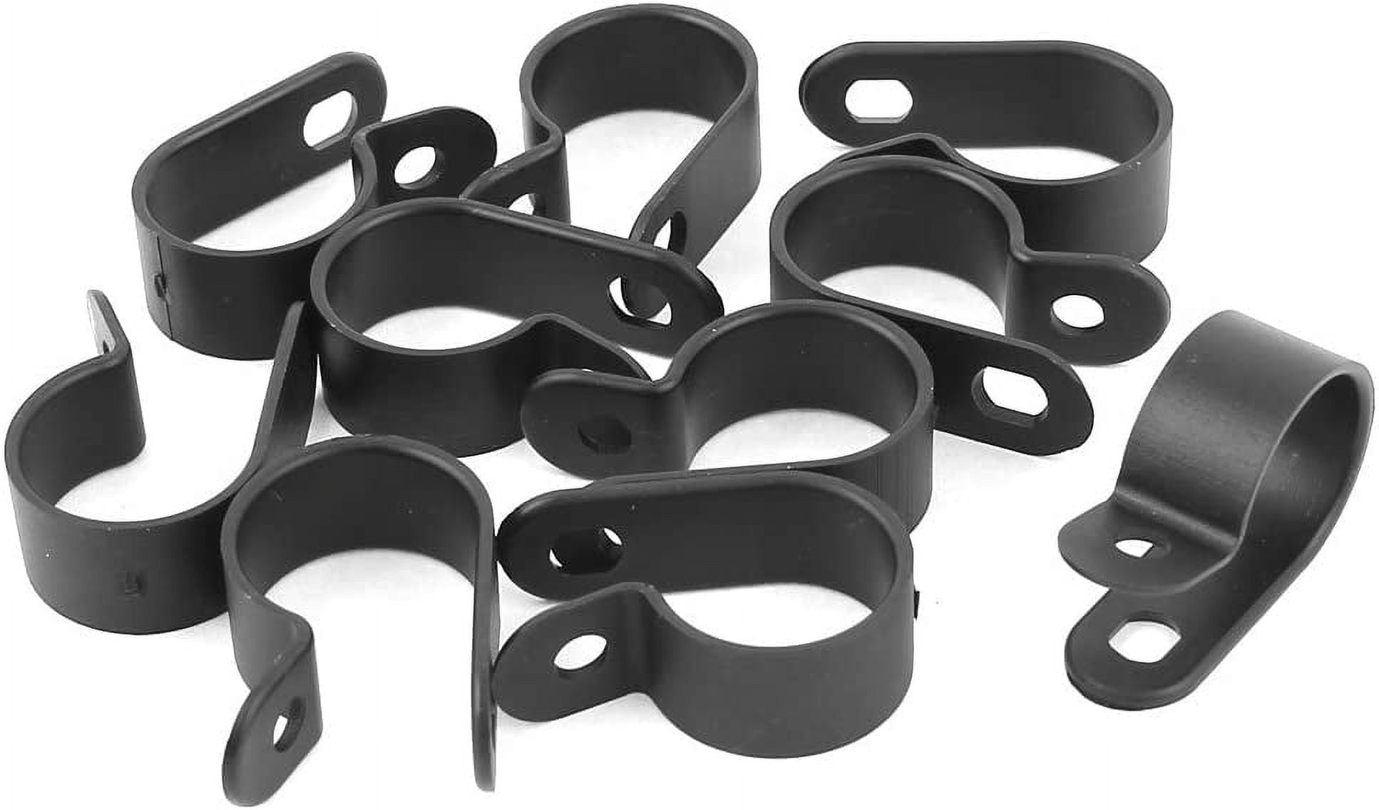 10Pcs 15.8mm / 0.6" R Shape Nylon Cable Clamp for Cable, Wire, Tubing ...