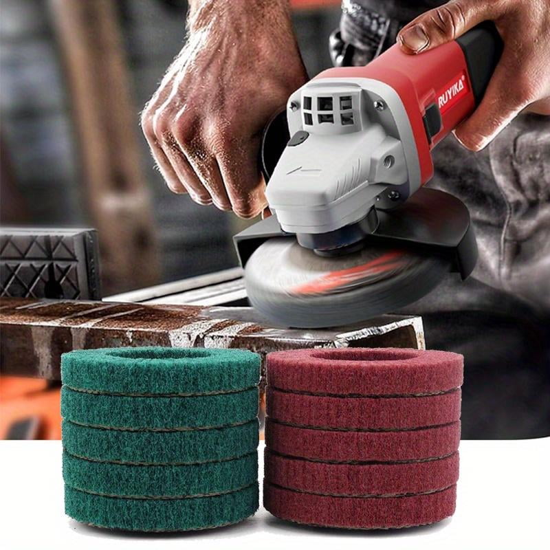 10Pcs 180/320 Grit Nylon Fiber Flap Disc Metal Polishing Wheel,Abrasive ...