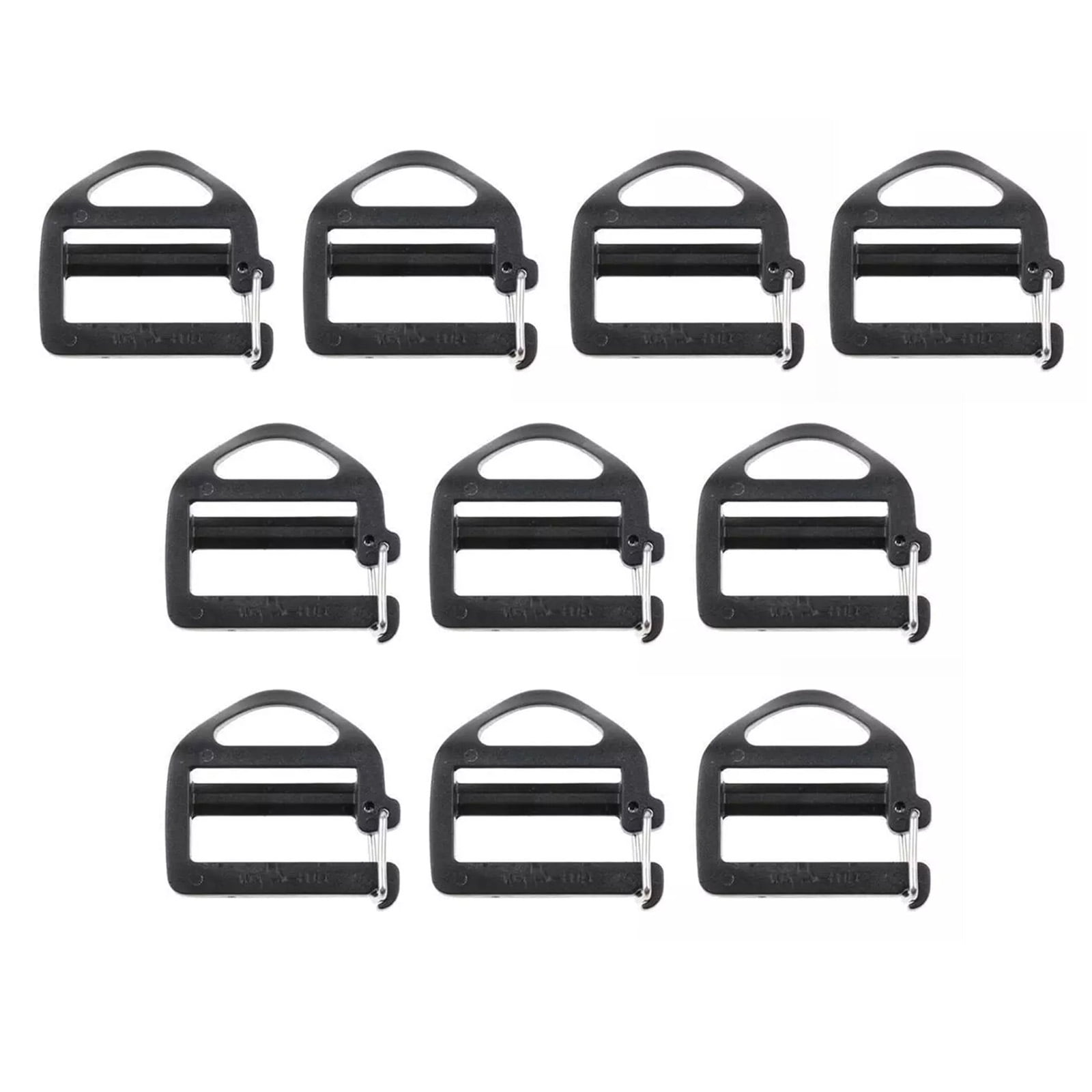 10Pcs 1Inch 25mm Strap Belt Buckle with Open Lock Webbing Hook Clip ...
