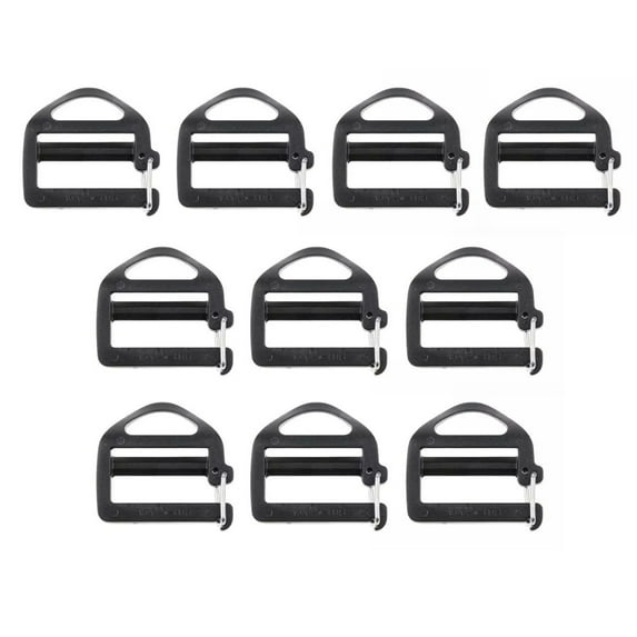 10Pcs 1Inch 25mm Strap Belt Buckle with Open Lock Webbing Hook Clip ...