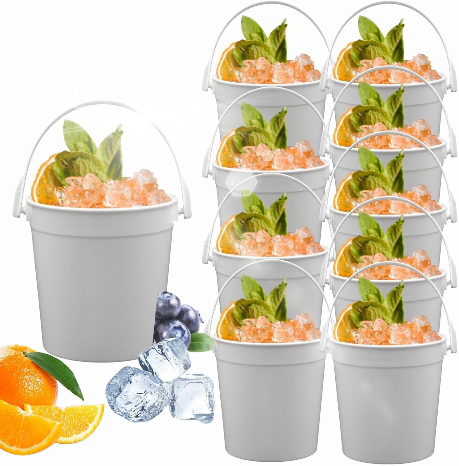 10Pcs 1L 32oz Plastic Cocktail Buckets, Anything but a Cup Party Ideas ...