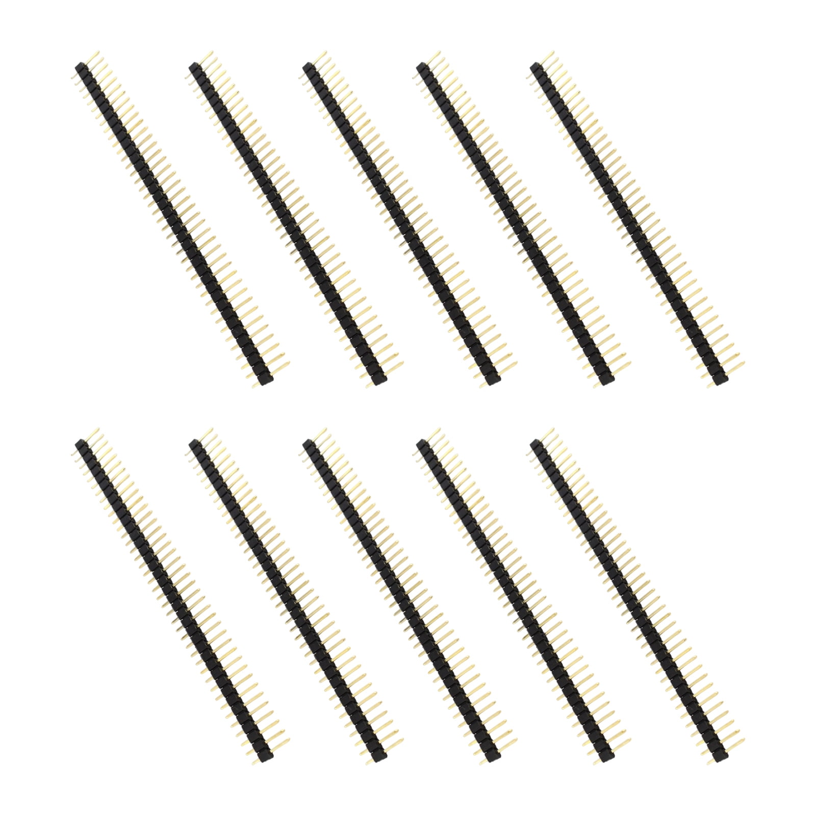 10Pcs 1x40Pin Single Row Male 2.54 Breakable Pin Header Connectors ...