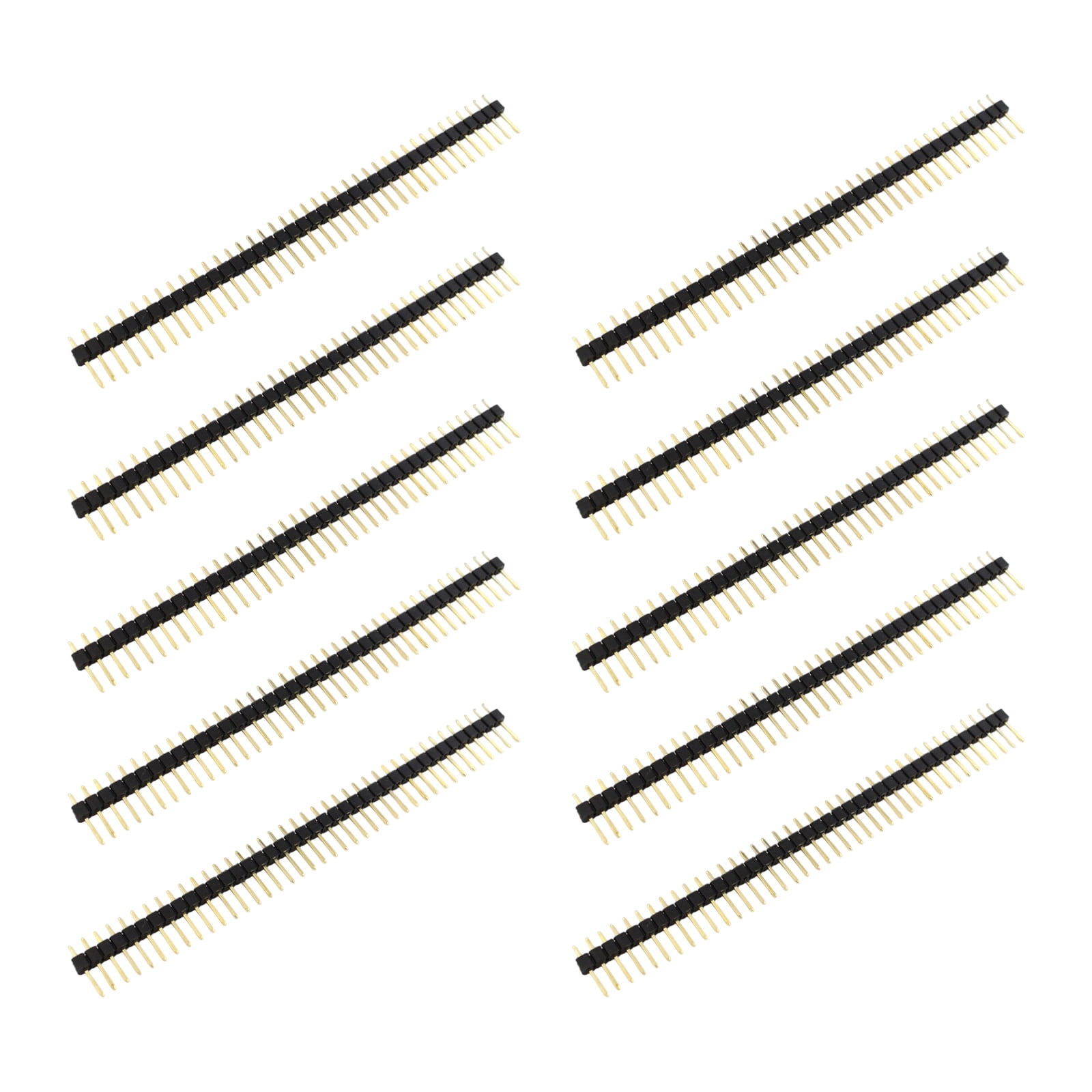 10Pcs 2.54 Breakaway PCB Board Pin Header Connectors 40Pin 1x40P Single ...