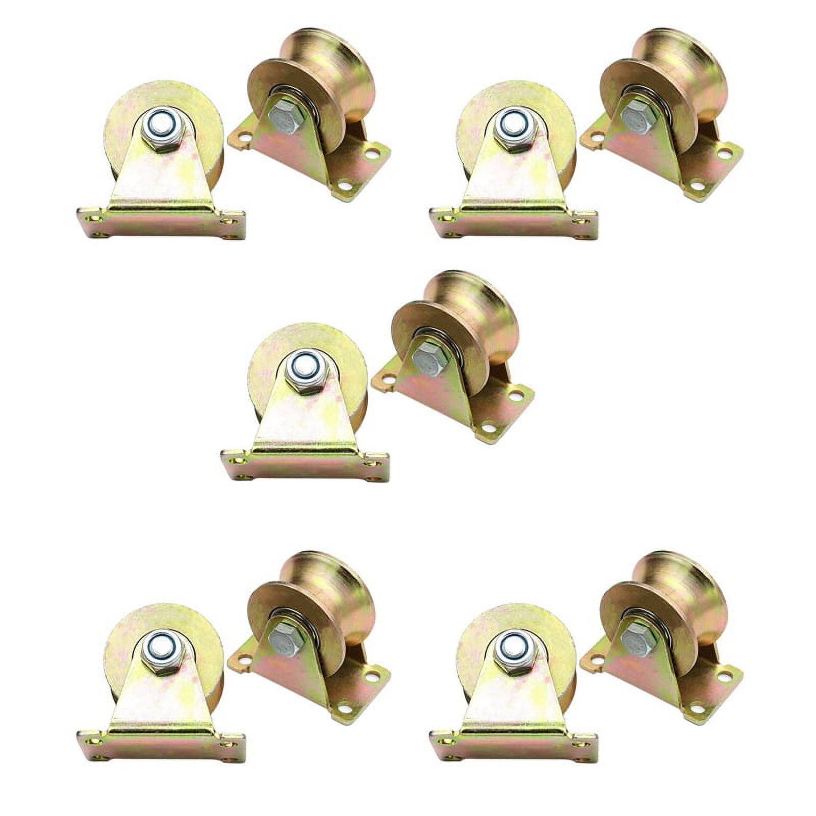 10Pcs 2 Inch U-Groove Track Wheel Sliding Door Roller for Inverted ...