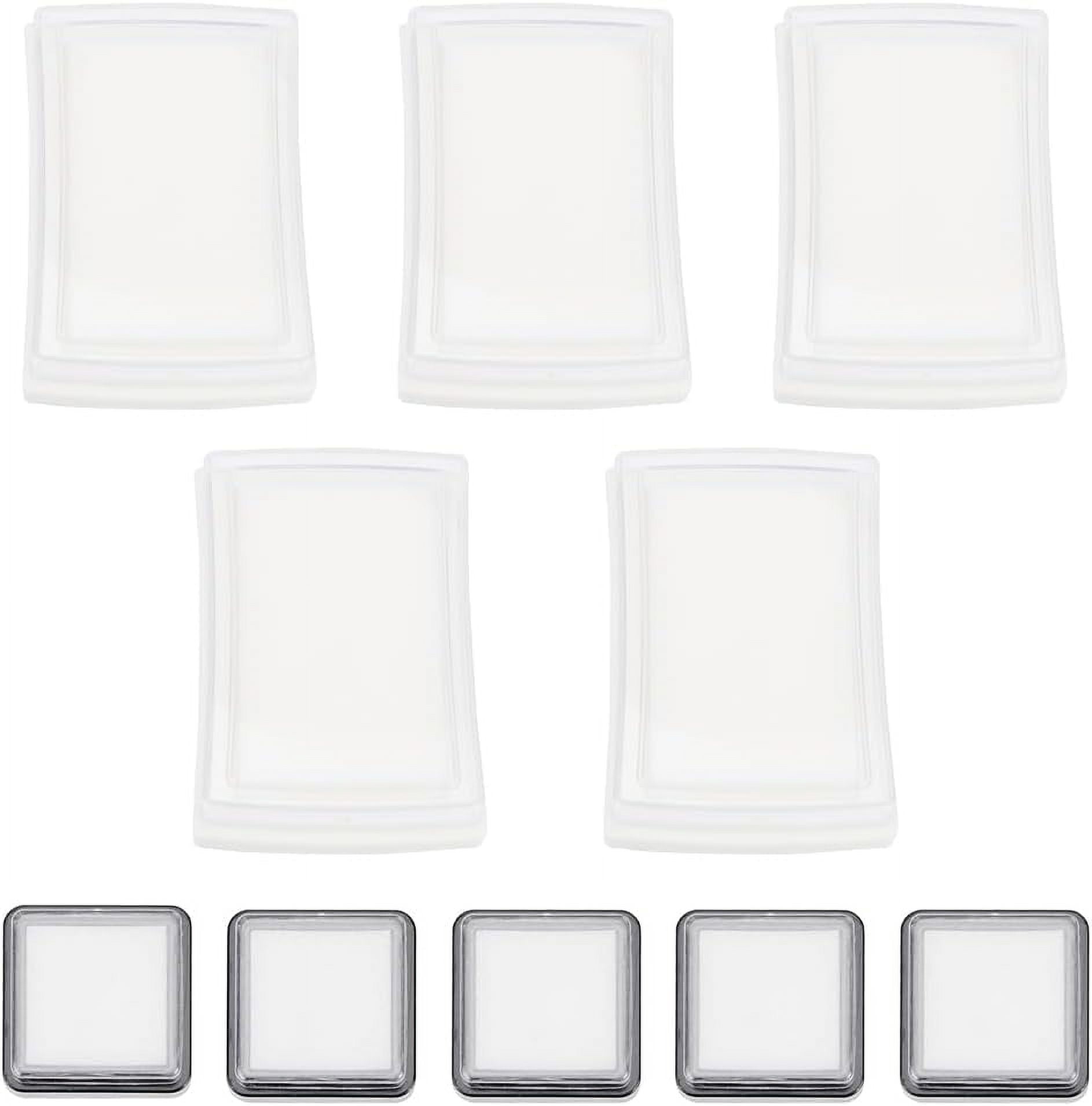 10Pcs 2 Styles Blank Empty Ink Pads Dry Empty Ink Stamp Pad No Ink ...