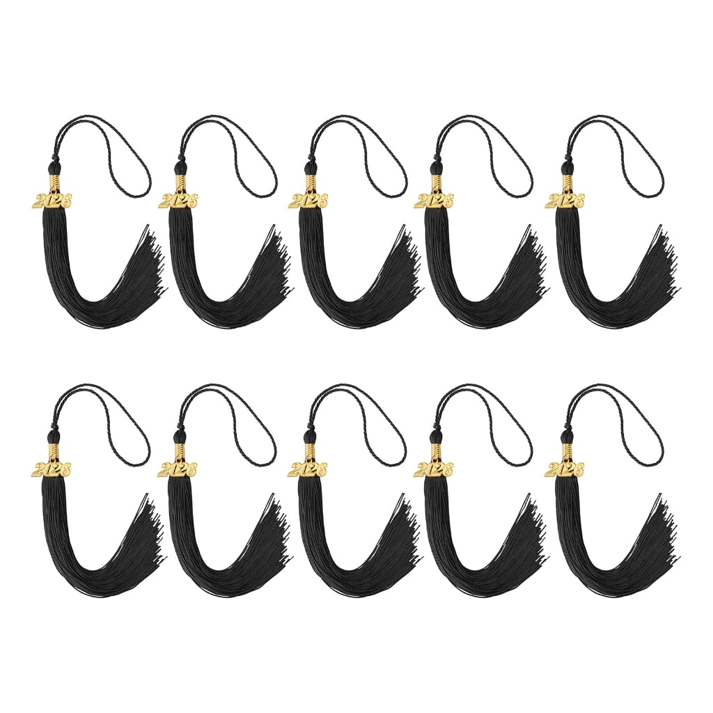 10Pcs 2026 Commencement Tassels With Year Charm Graduation Hat Tassels ...