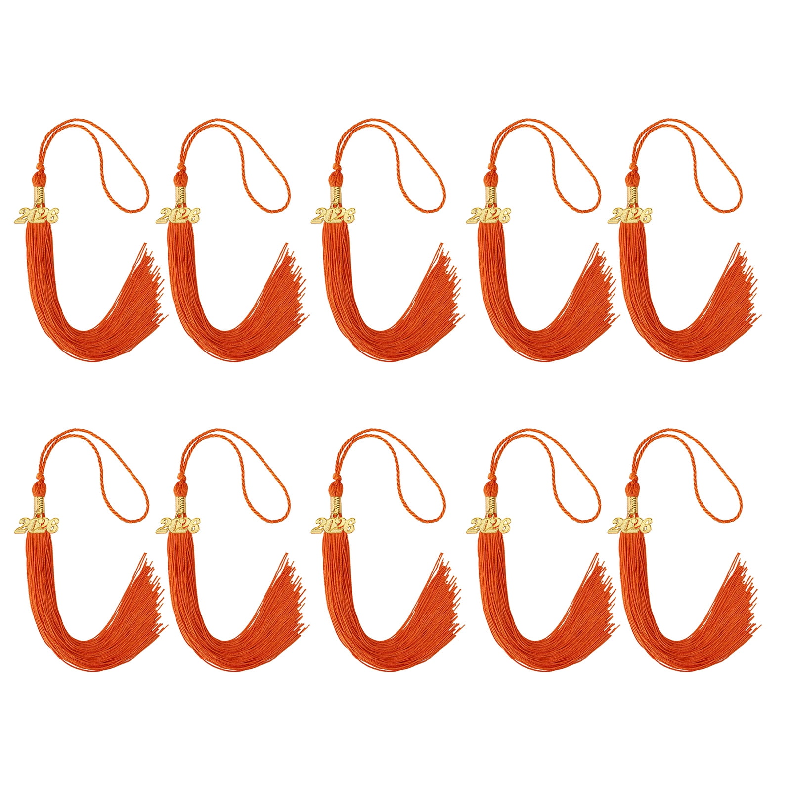 10Pcs 2026 Commencement Tassels With Year Charm Graduation Hat Tassels ...