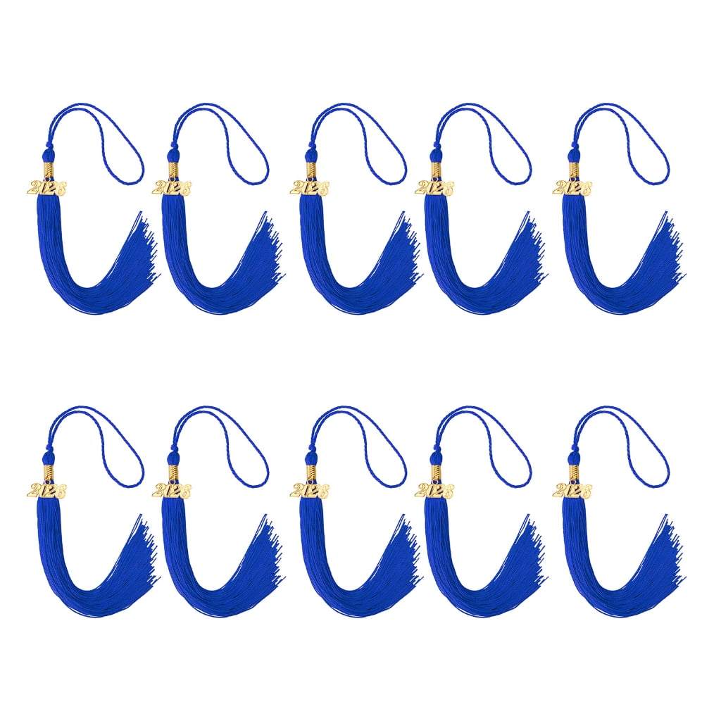 10Pcs 2026 Commencement Tassels With Year Charm Graduation Hat Tassels ...