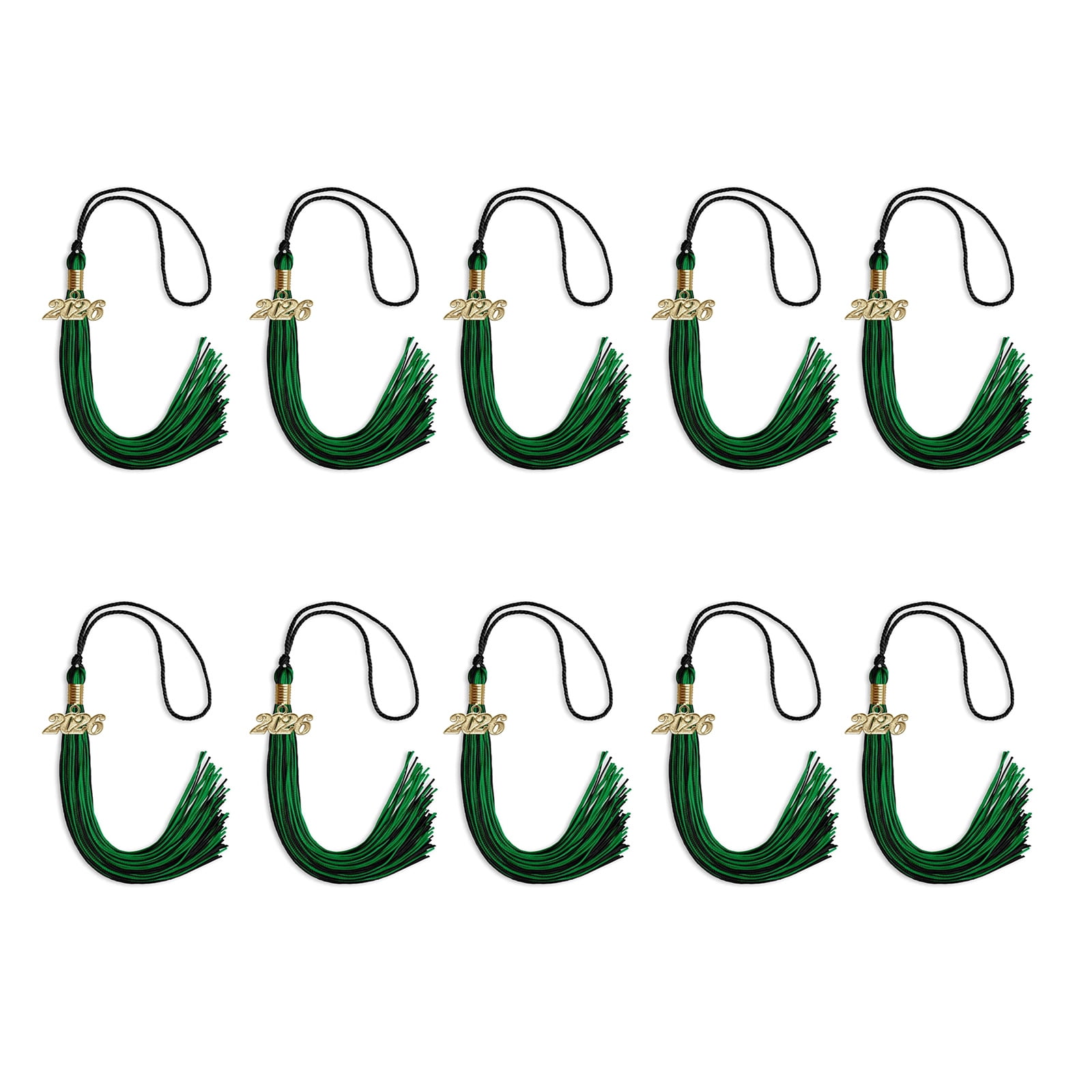 10Pcs 2026 Graduation Tassels With Year Charm For Bachelor Gown Cap ...