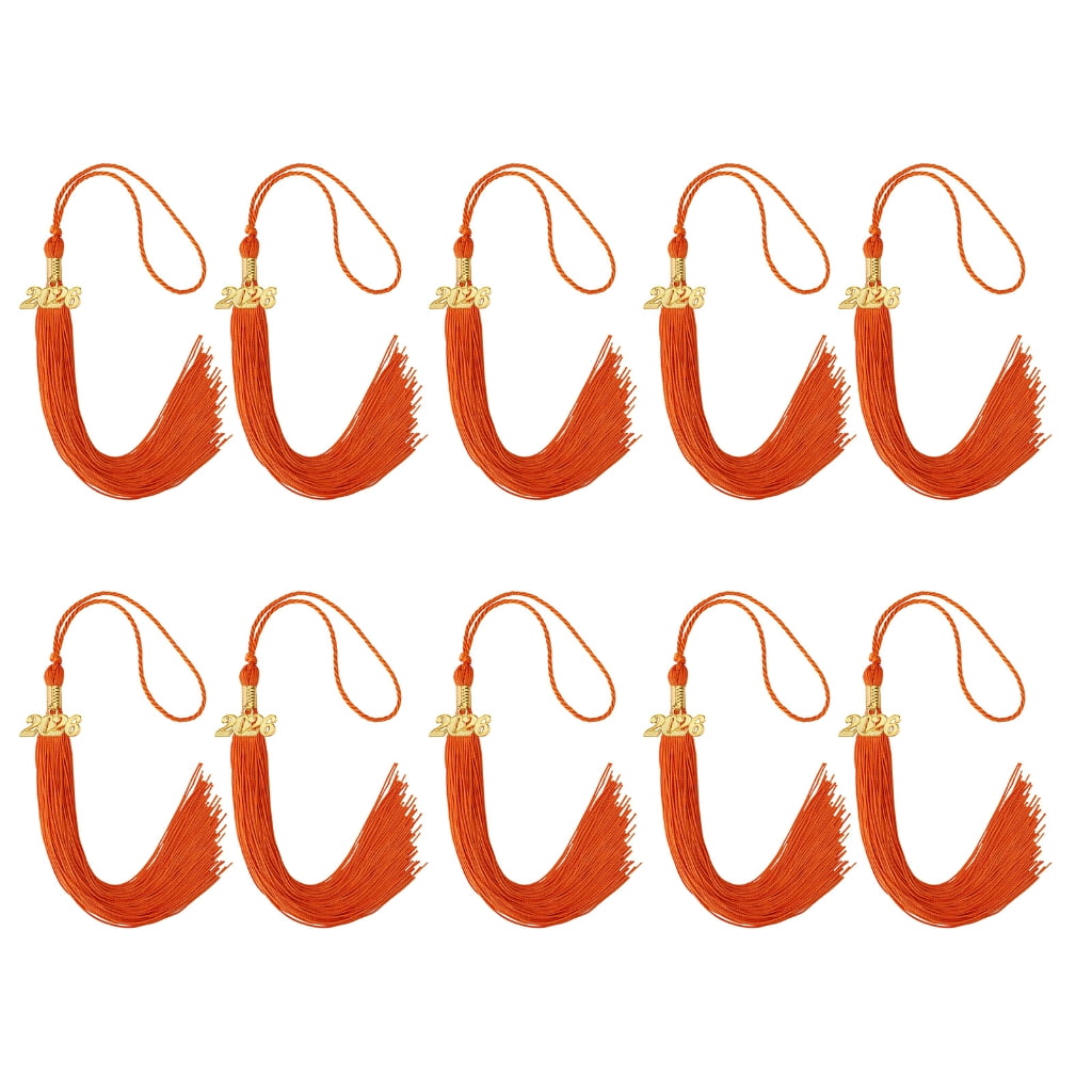 10Pcs 2026 Graduation Tassels With Year Charm For Bachelor Gown Cap ...