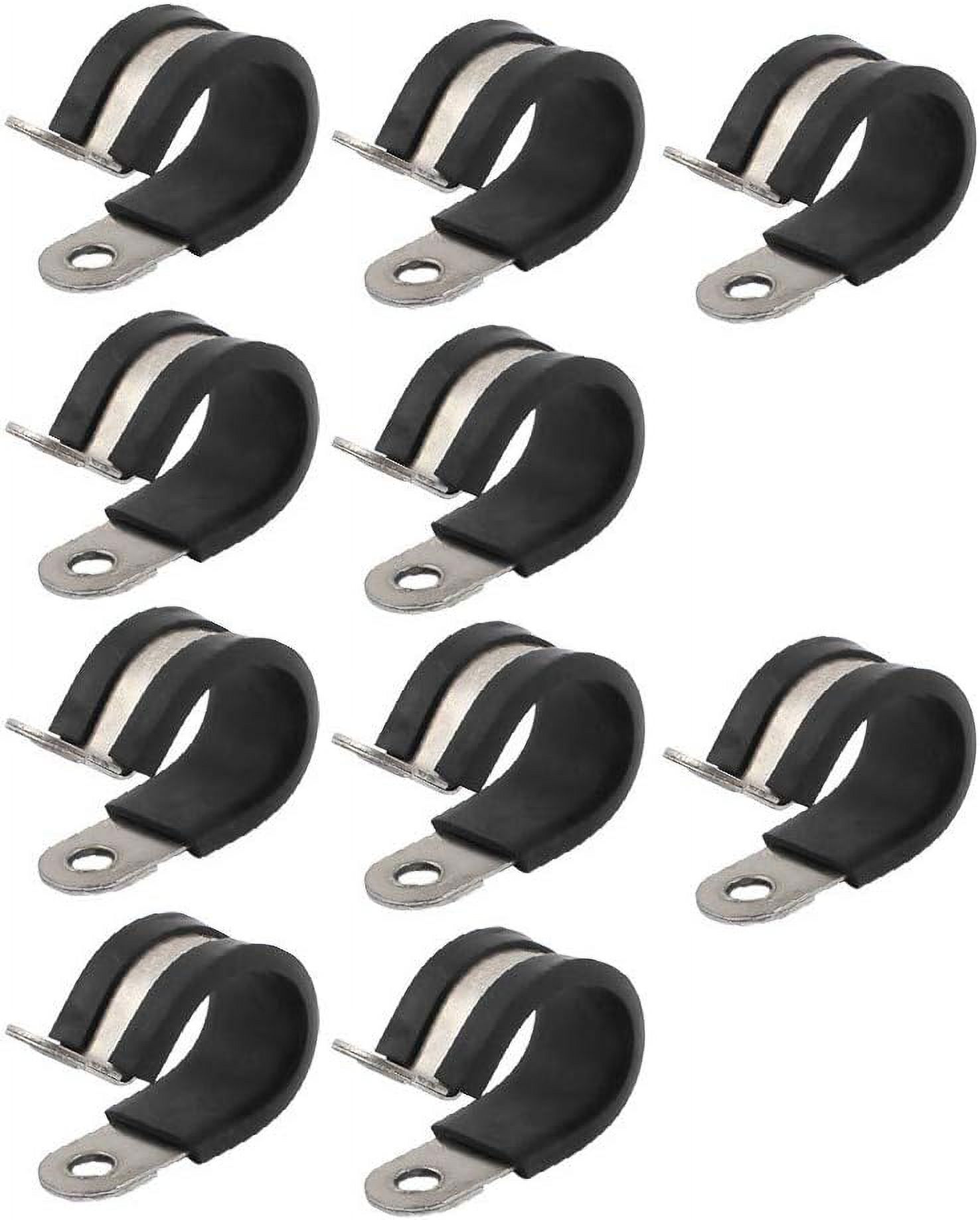 10Pcs 20mm Featured Dia Rubber Lined Reliable Efficacy R Shaped ...