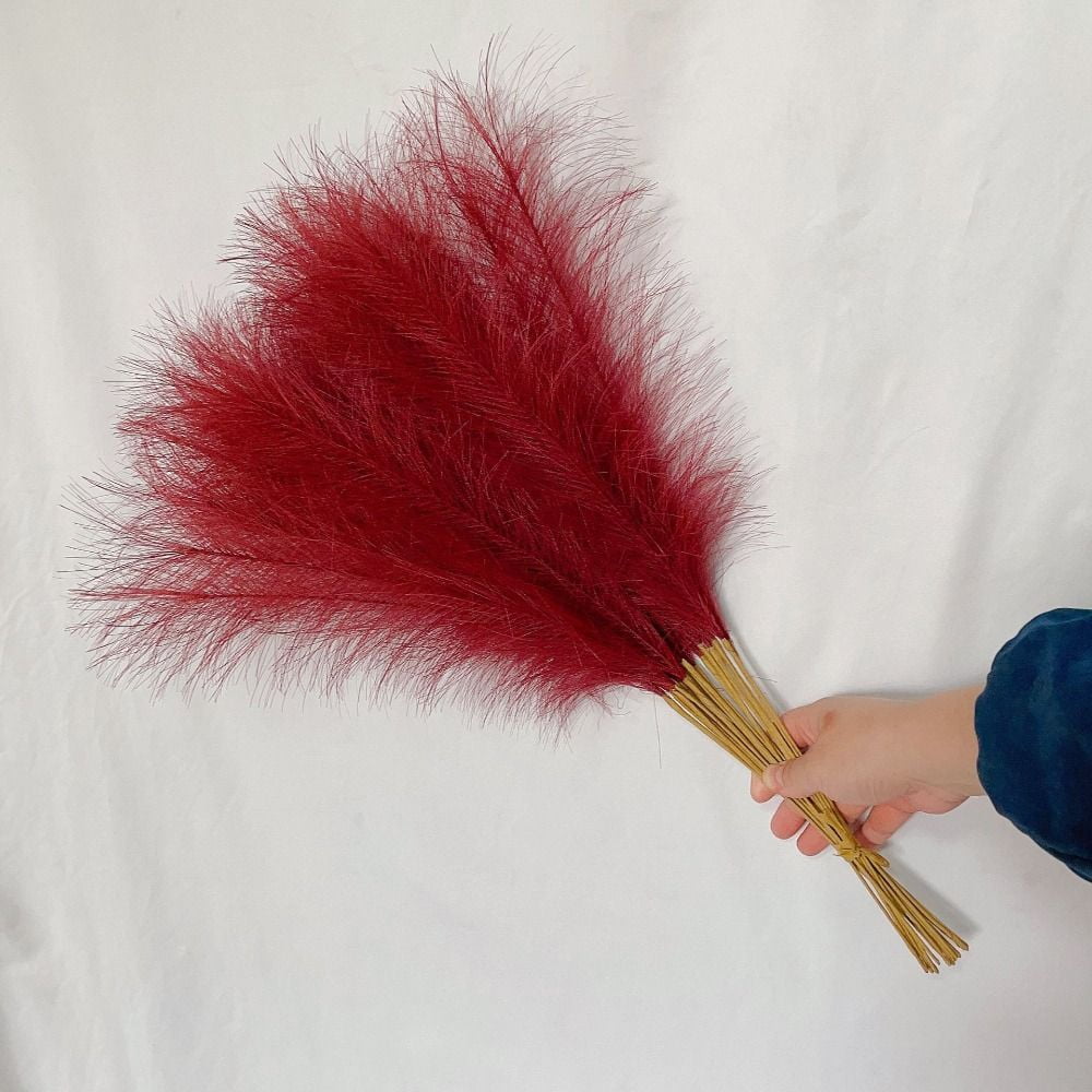 10pcs 2165inch Artificial Pampas Grass Branchesfluffy Faux Pampas Grass For Vase Filler