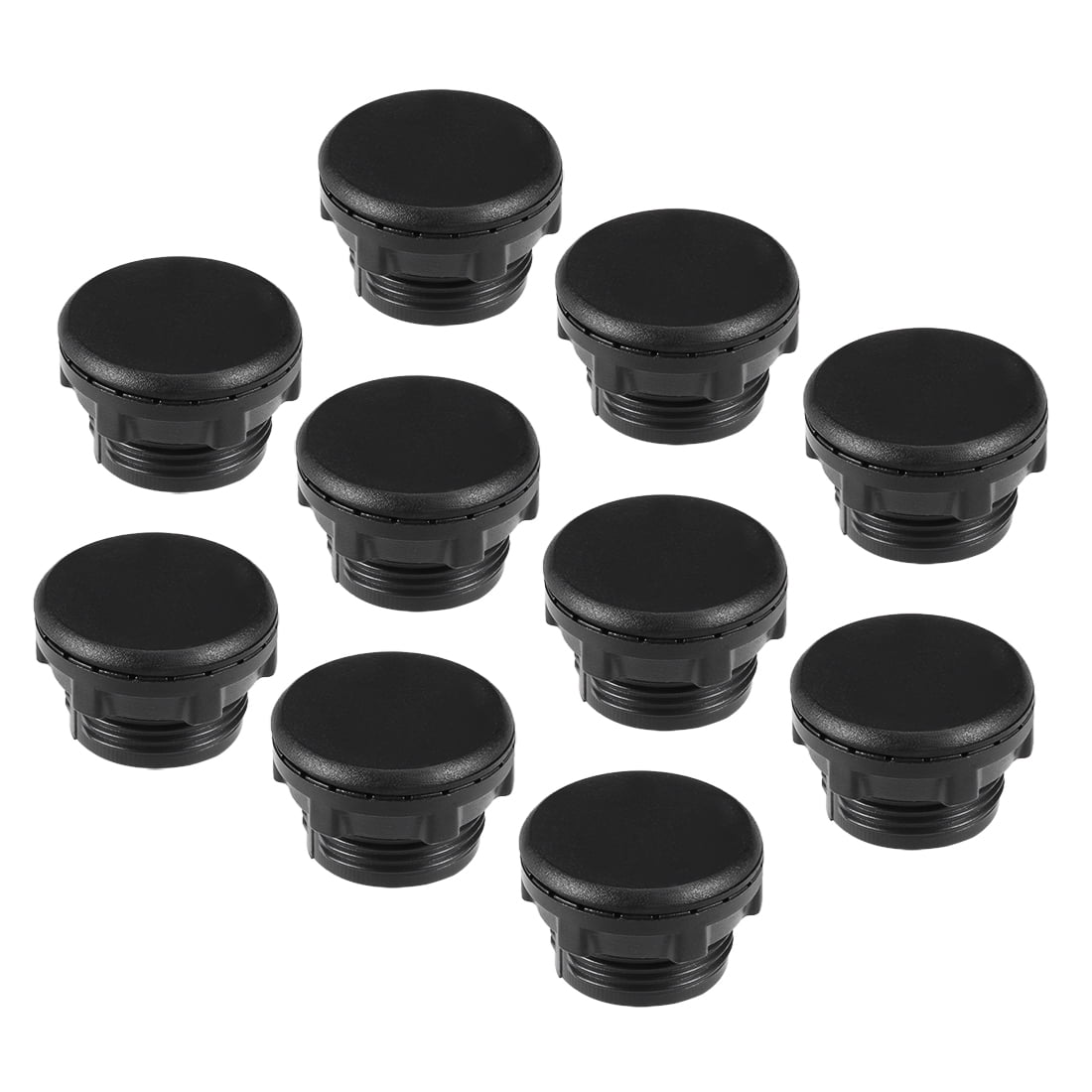 10Pcs 22mm Black Plastic Push Button Switch Hole Panel Plug - Walmart.com
