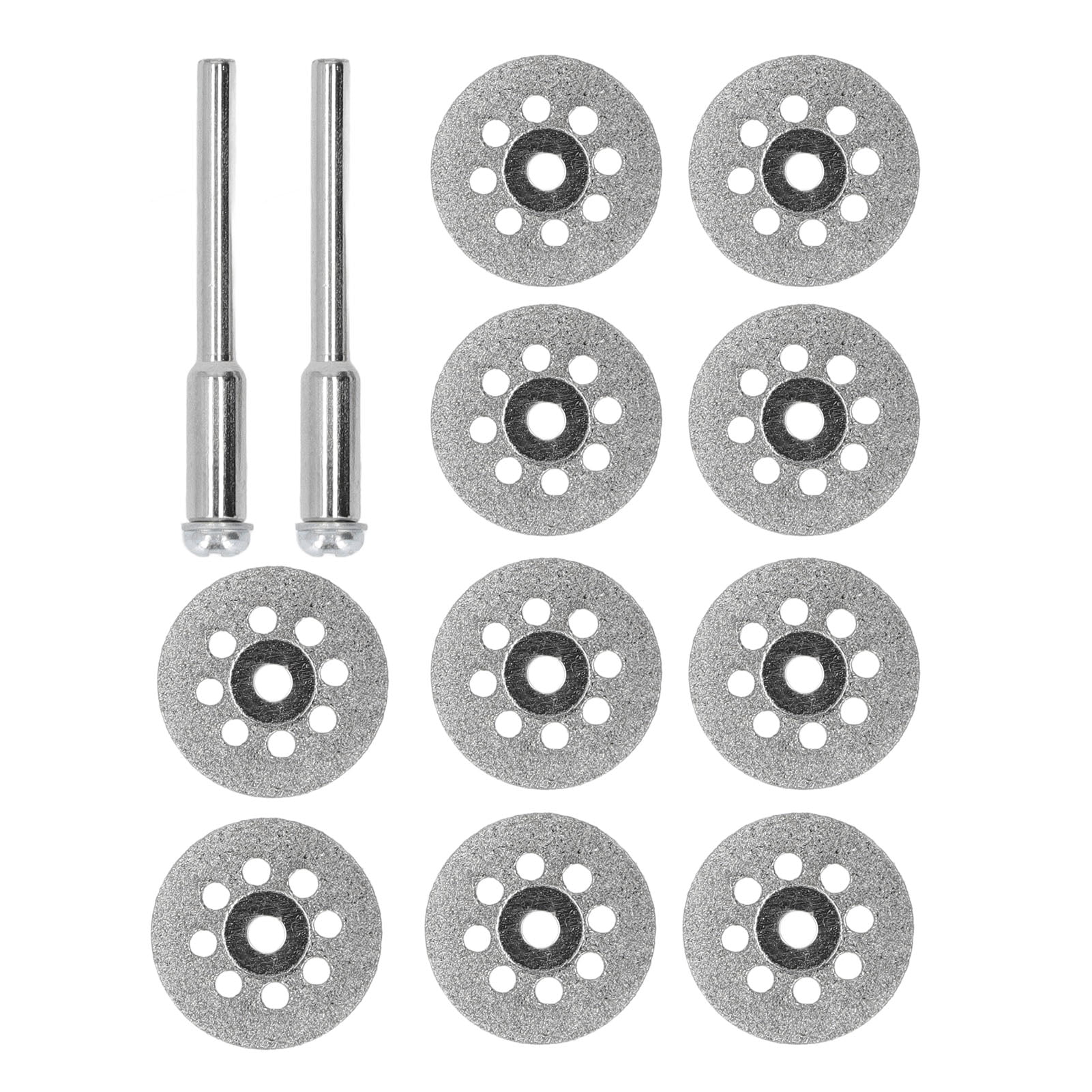 10Pcs 22mm Diamond Coated Cutting Wheels Set with Holes, Rotary Tool ...